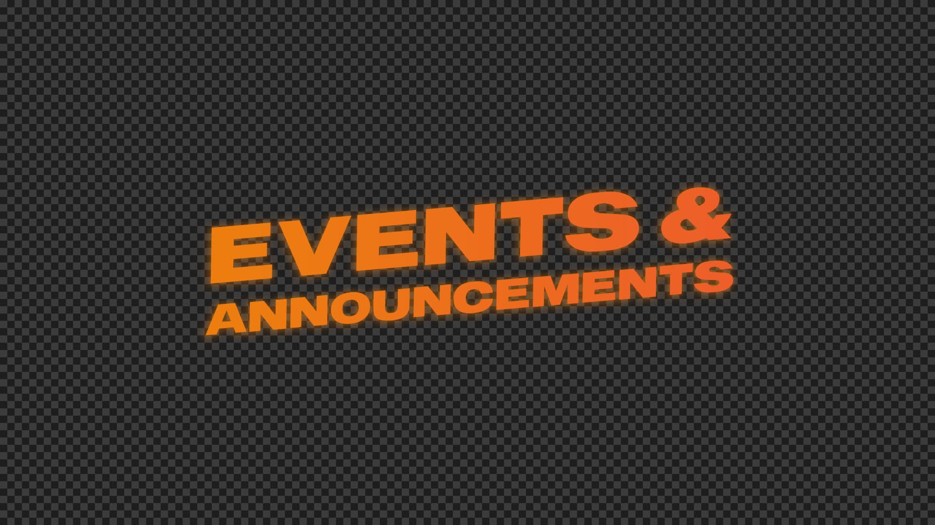 Autumn Glow Title Overlay - Events And Announcements | Visual Revival