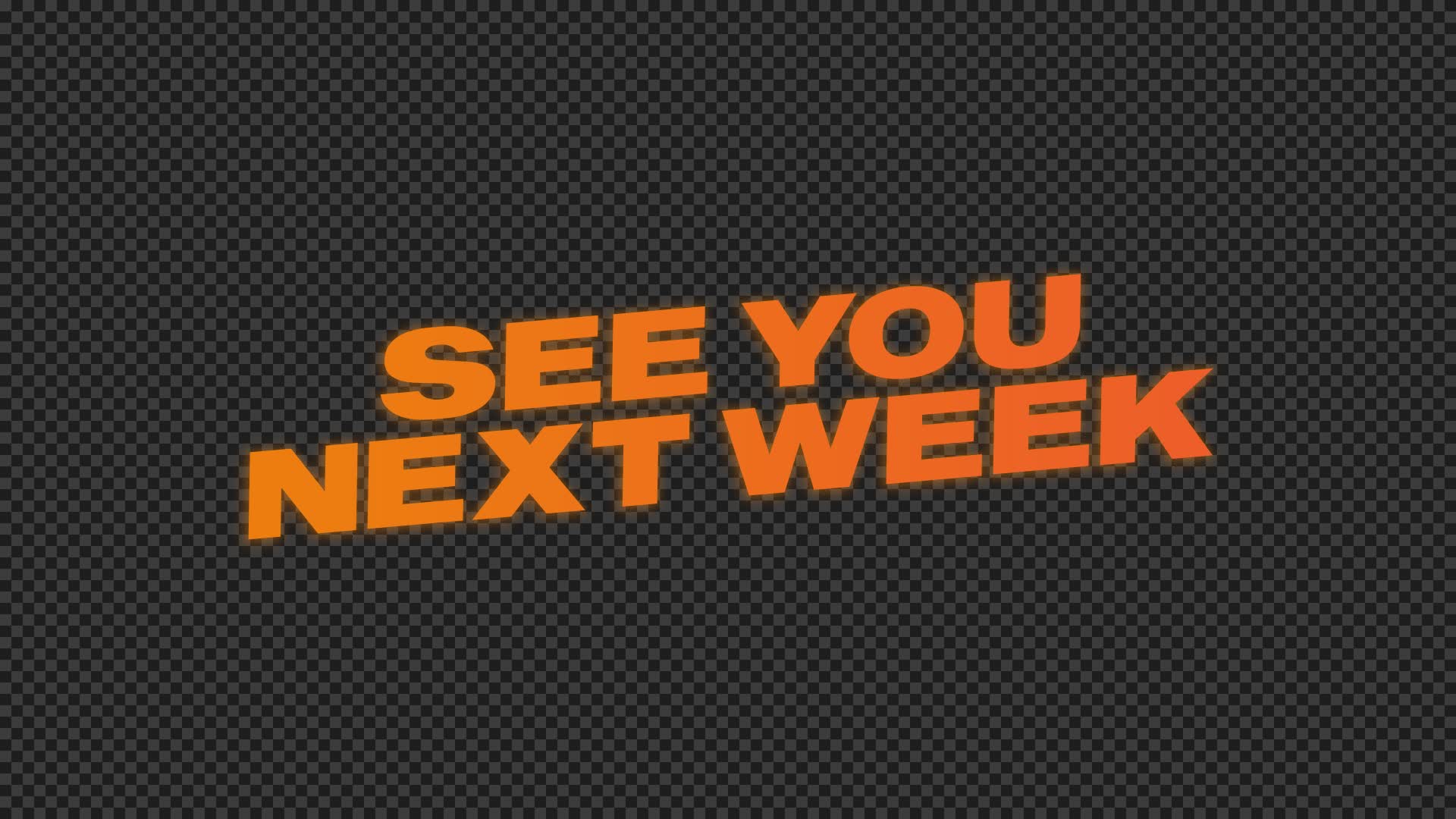 Autumn Glow Title Overlay - See You Next Week | Visual Revival