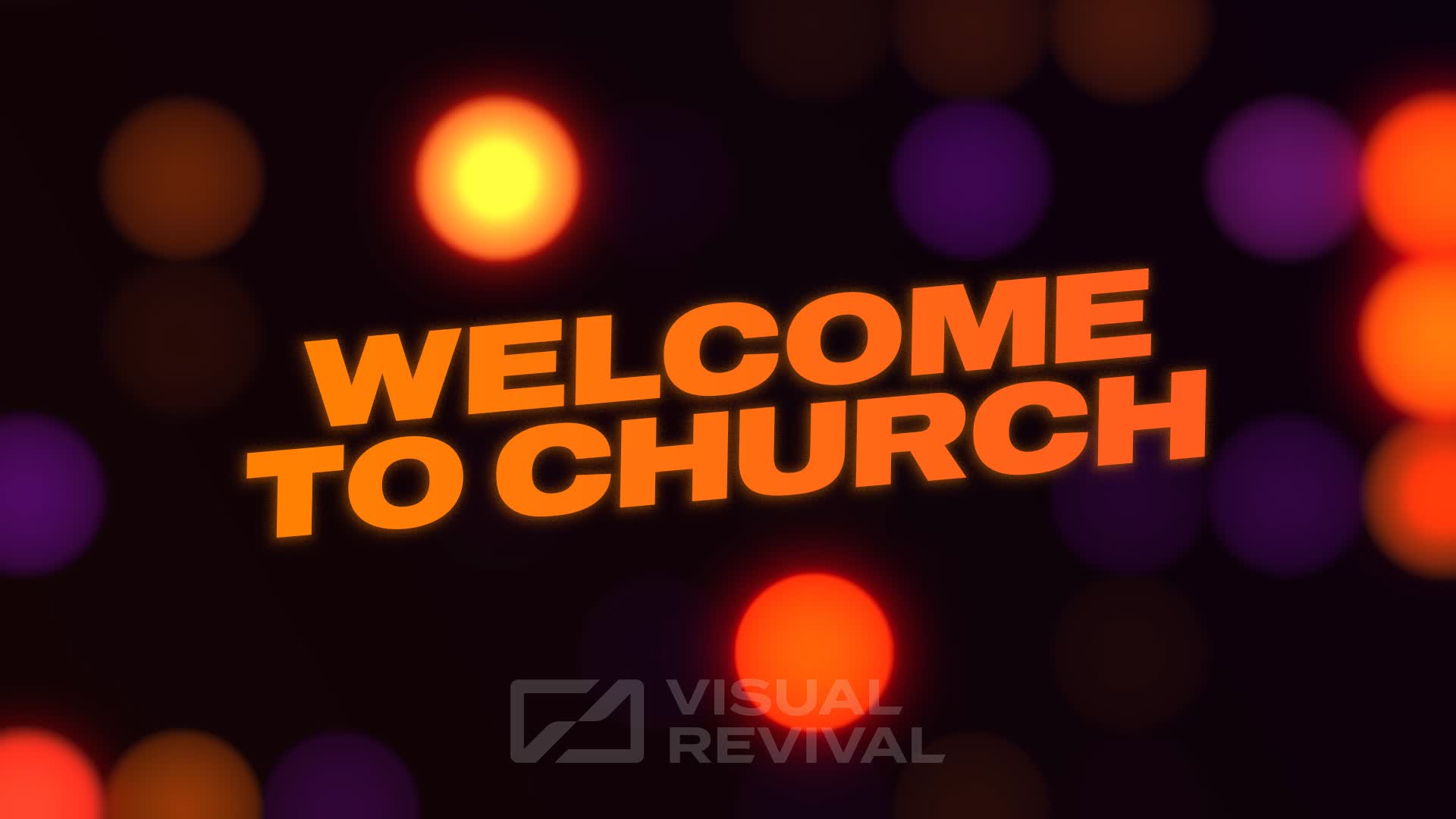 Autumn Glow Title Slide - Weclome To Church | Visual Revival