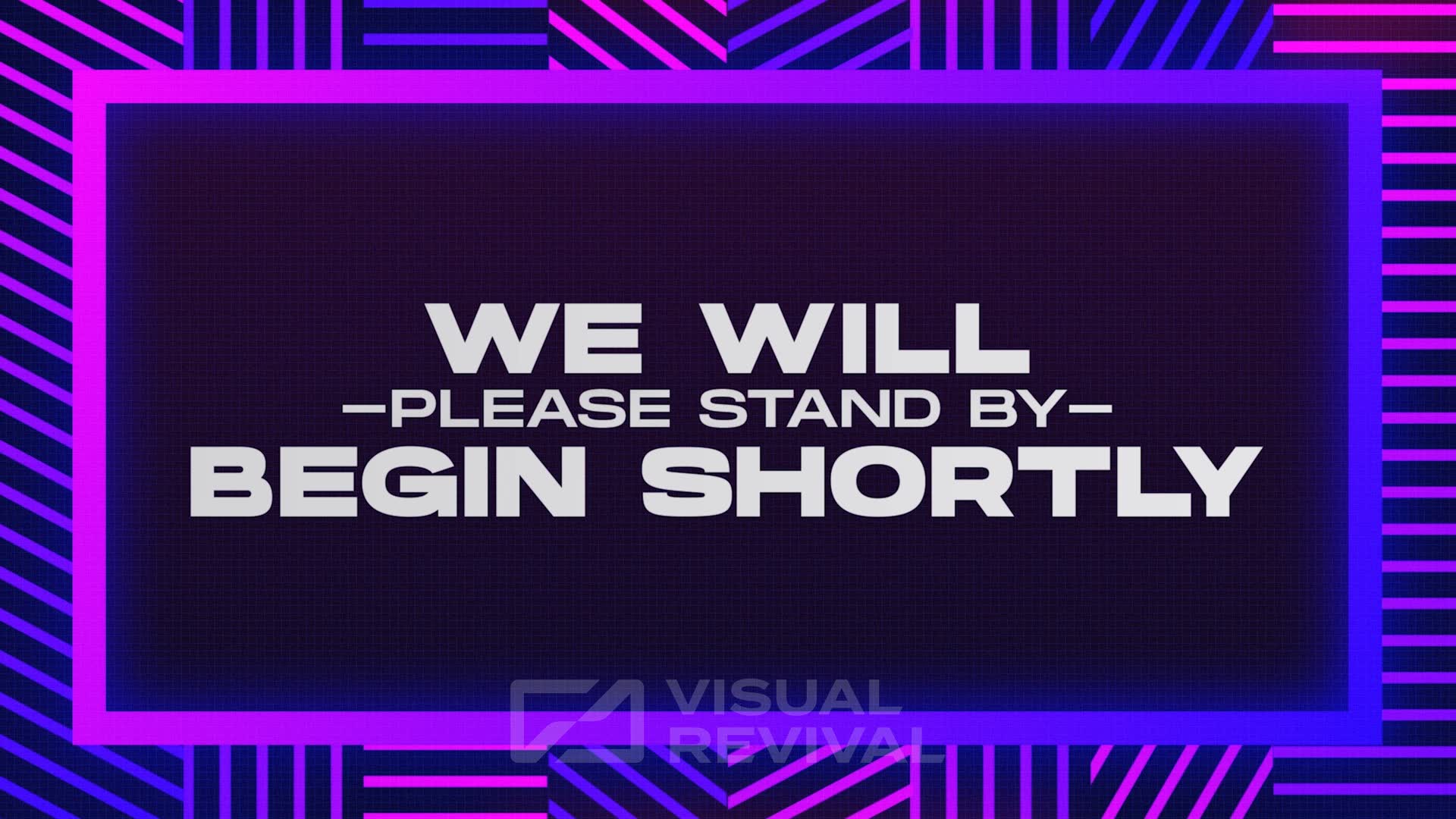 Future Shapes Title Slides - We Will Begin Shortly | Visual Revival