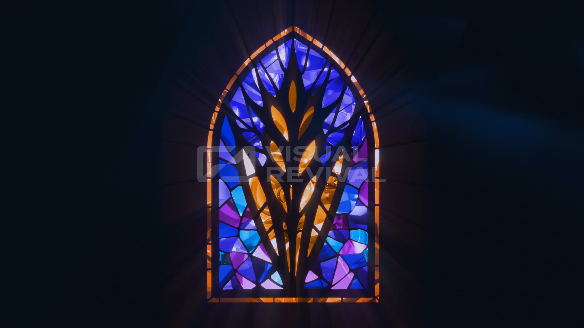 Stained Glass Figures Still - Pentecost | Visual Revival
