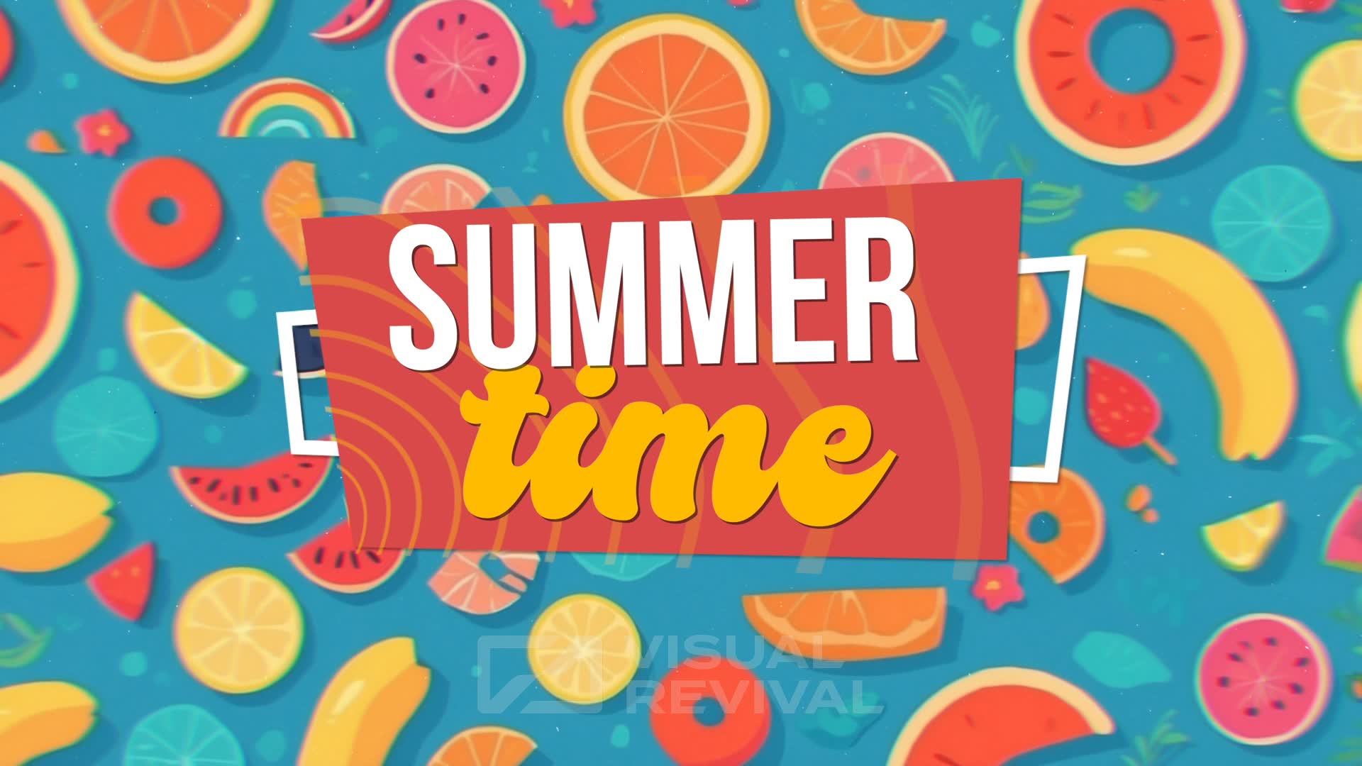 Trendy Backs Summer Title Slide - Summer Time | Visual Revival