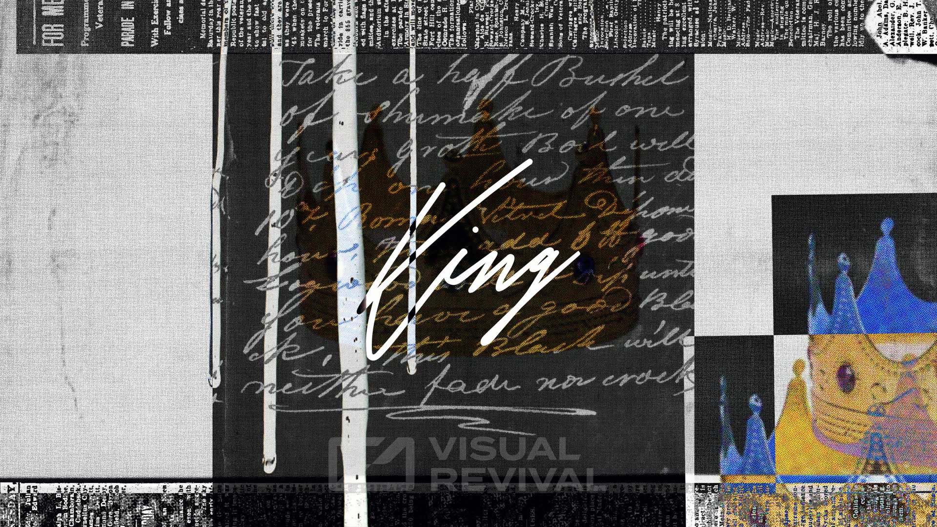 Words Of Grace Title Slide - King | Visual Revival