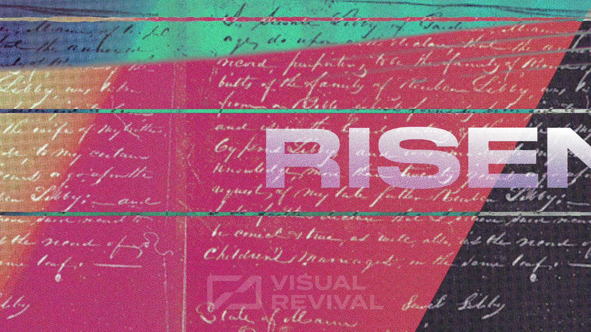 Words Of Grace Title Slide - Risen | Visual Revival