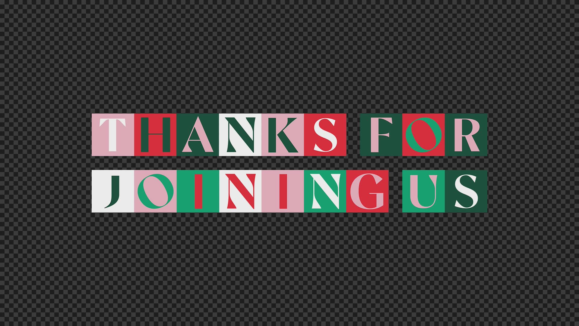 Santas Workshop Title Overlay - Thanks For Joining Us | Visual Revival