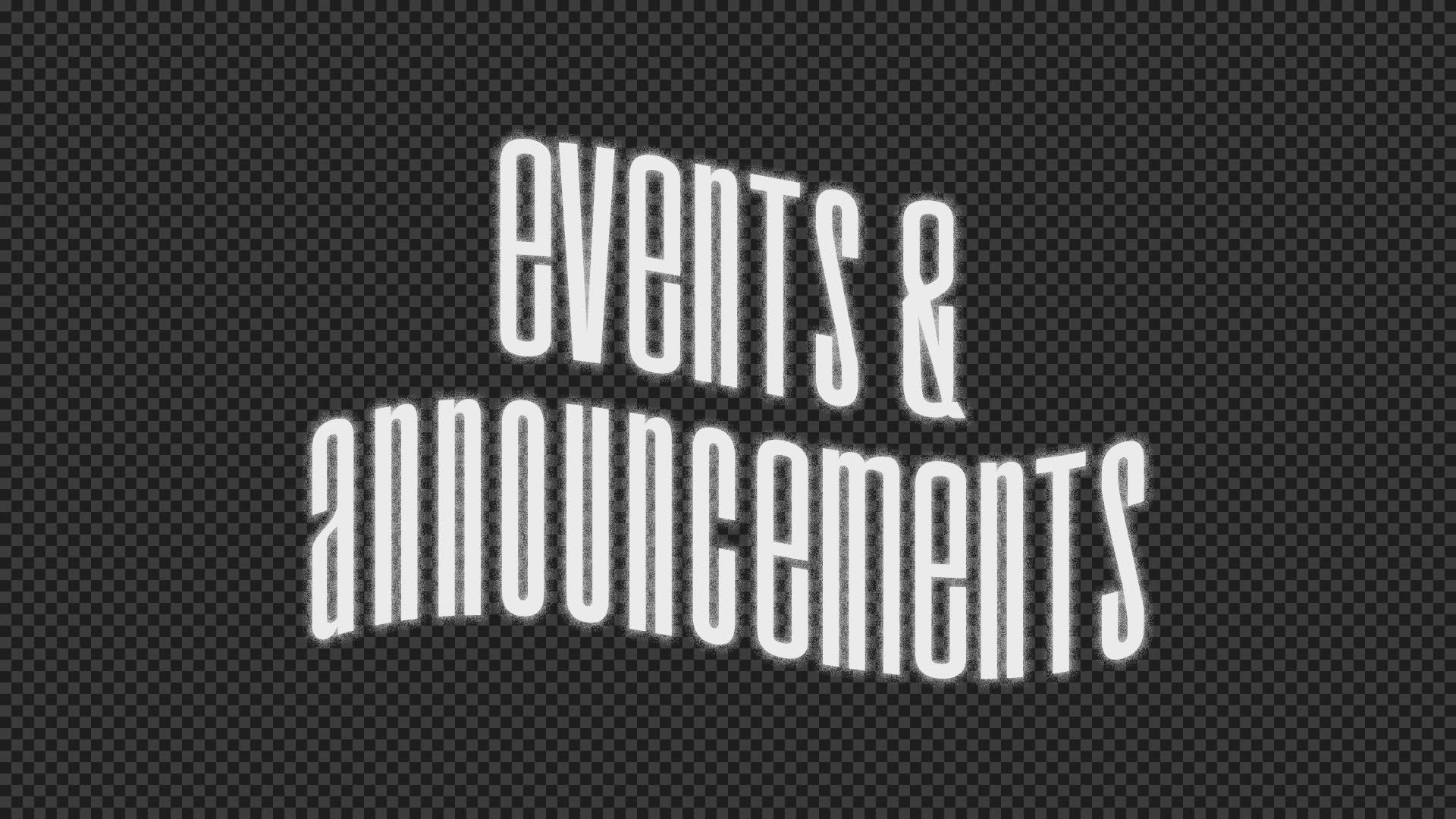 Waves Title Overlay - Events & Announcements | Visual Revival