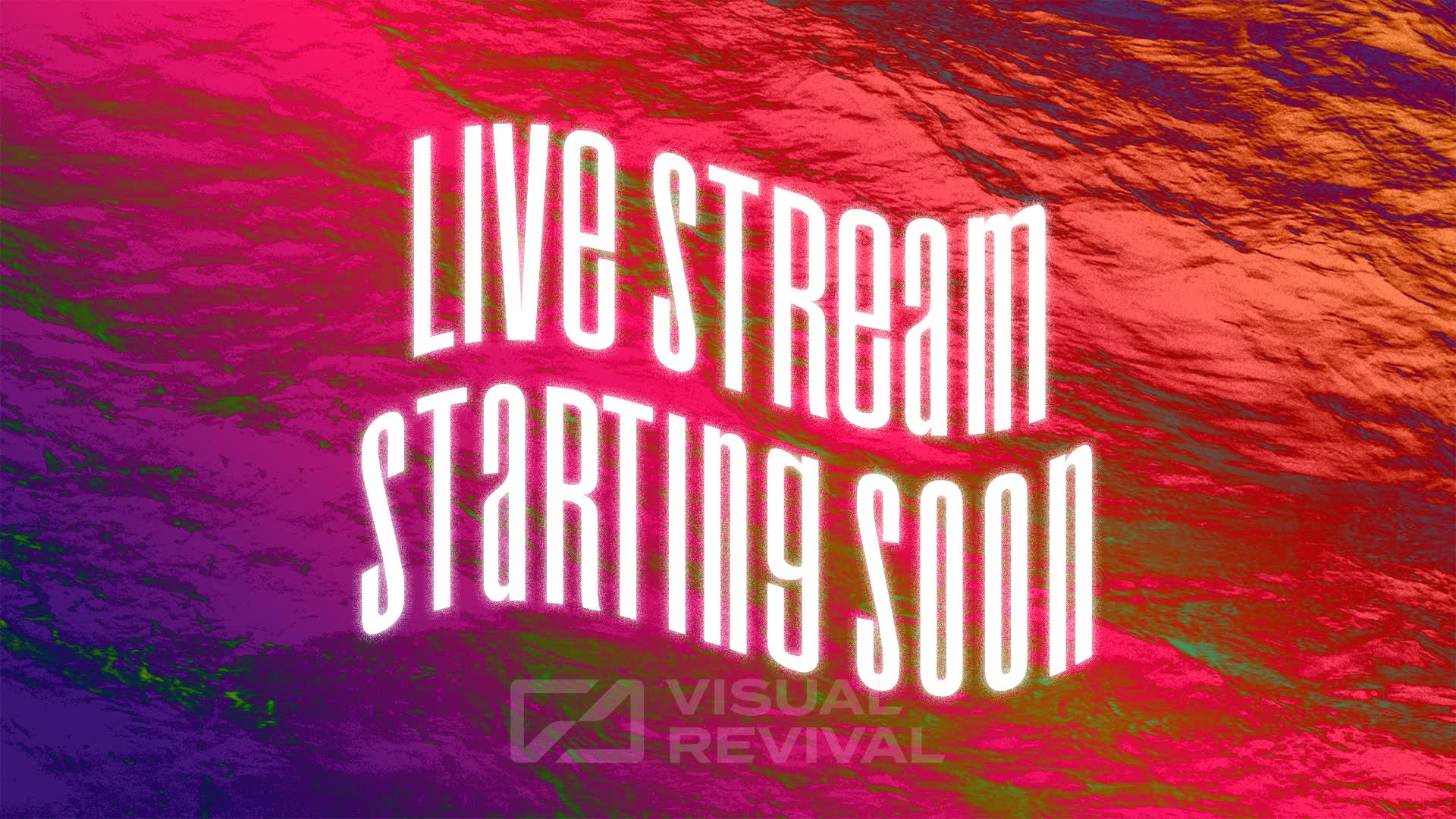 Waves Title Slides - Live Stream Starting Soon | Visual Revival