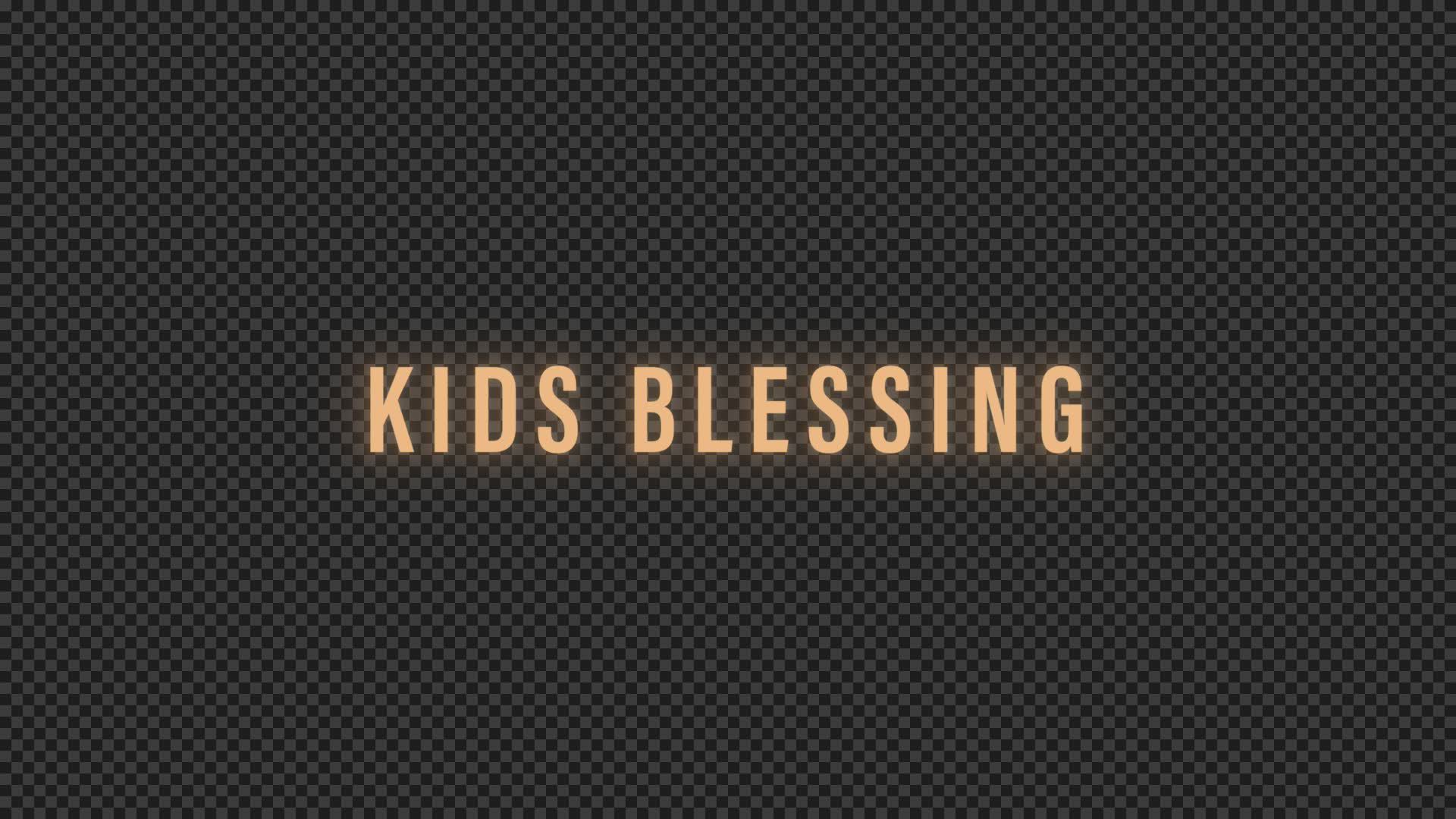 Sequence Title Overlay - Kids Blessing | Visual Revival