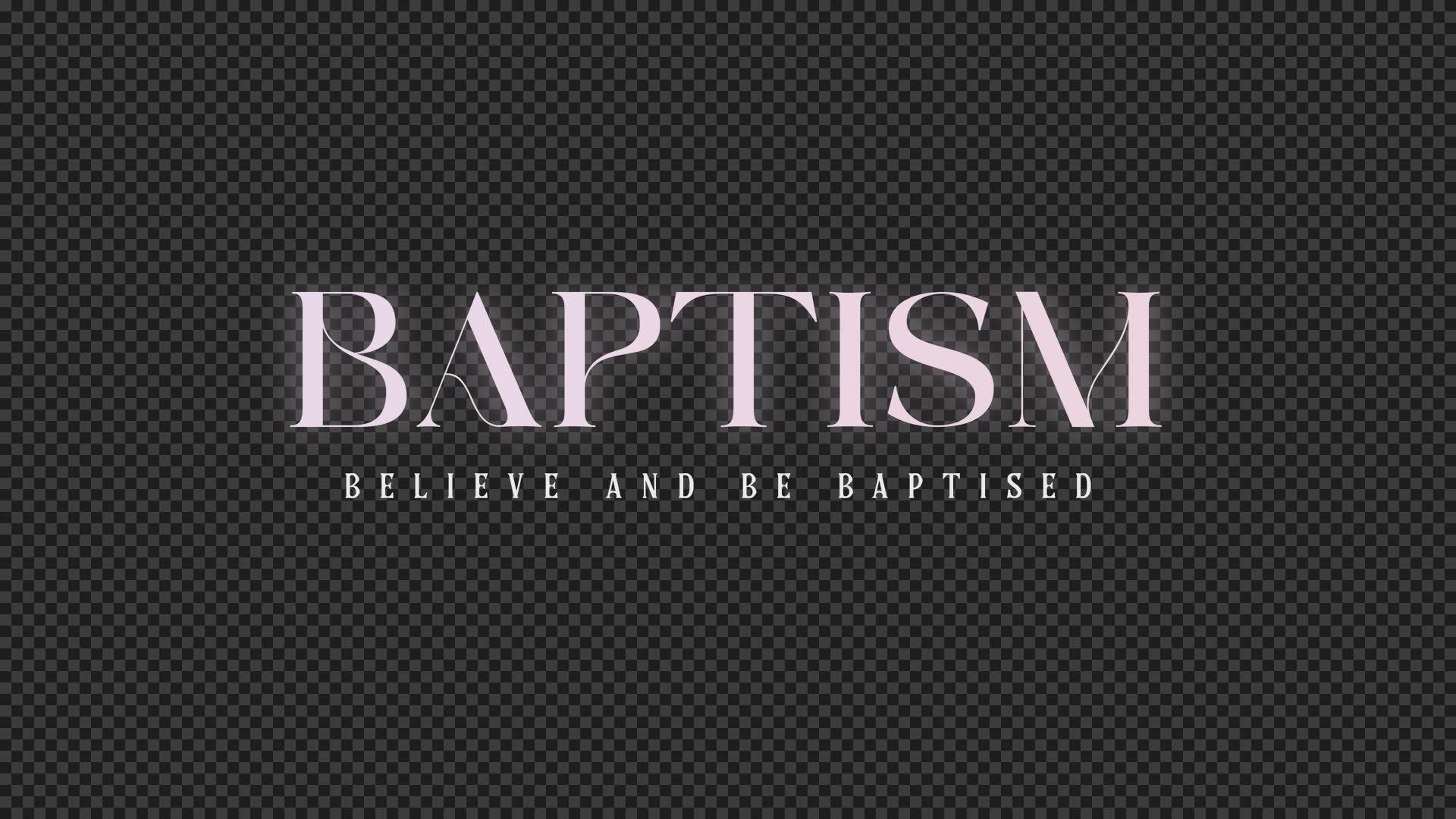 Light Leaks Title Overlay - Baptism | Visual Revival