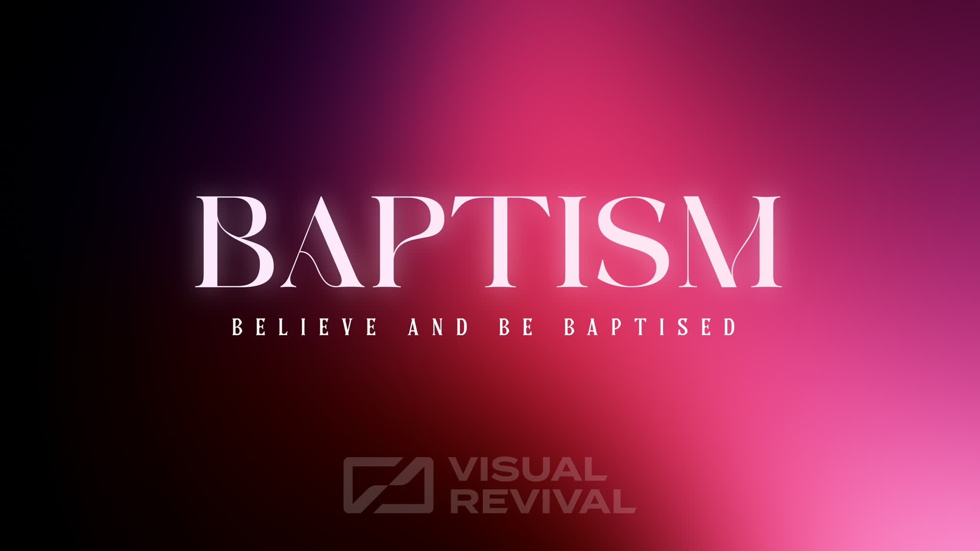 Light Leaks Title Slide - Baptism | Visual Revival