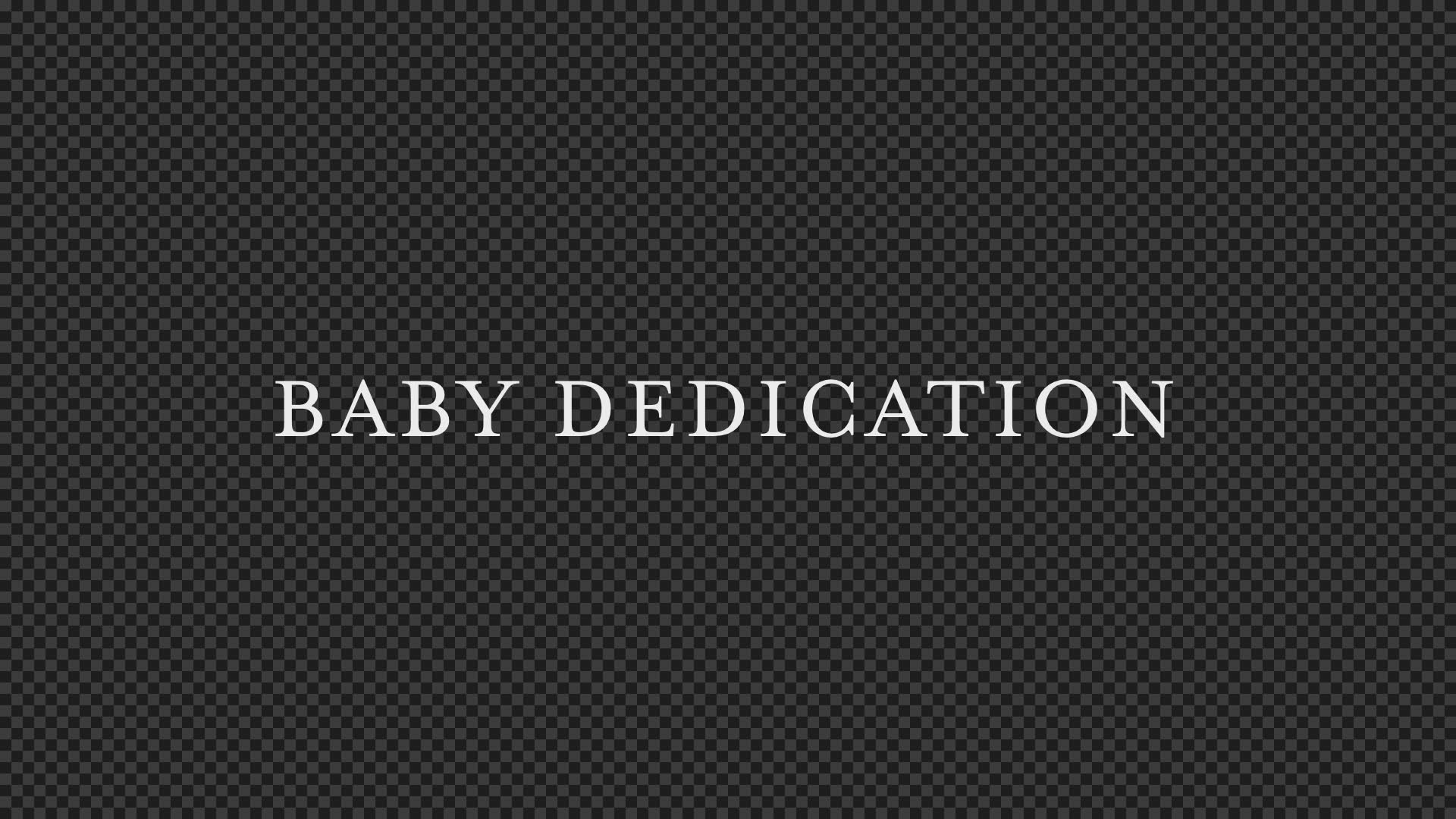 Heavenly Dust Title Overlay - Baby Dedication | Visual Revival