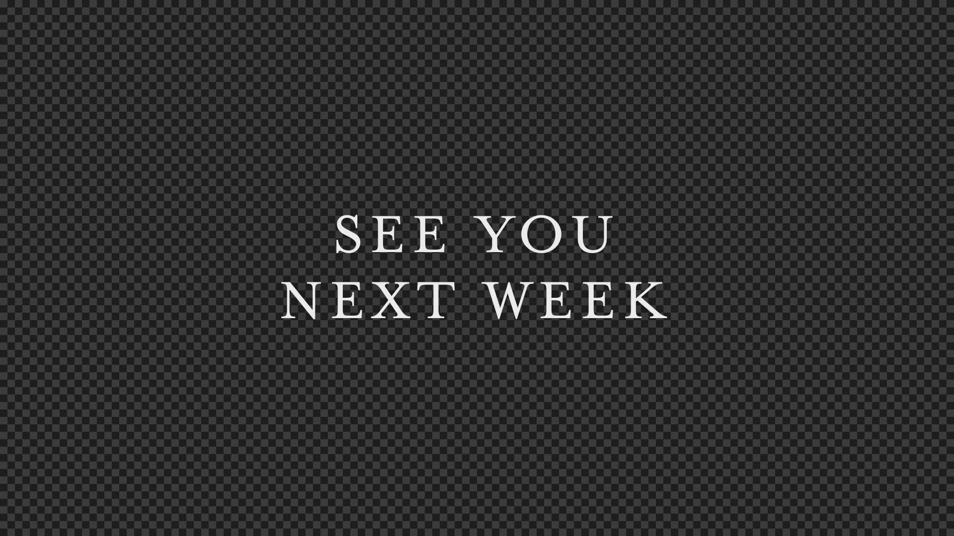 Heavenly Dust Title Overlay - See You Next Week | Visual Revival