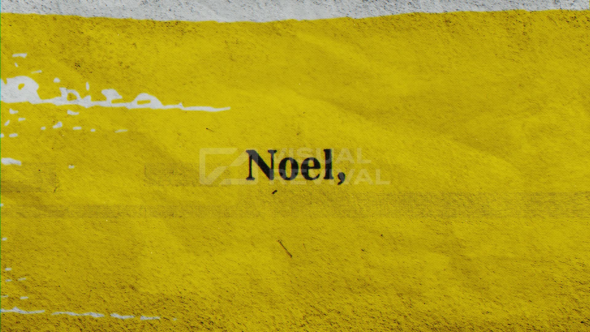 Christmas Words Still - Noel | Visual Revival