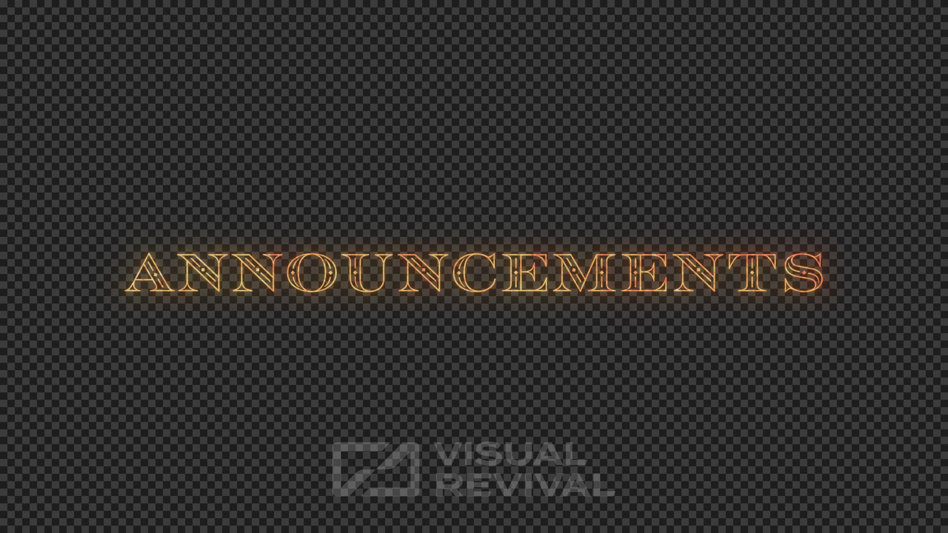 Holy Night Title Overlay - Announcements Title | Visual Revival