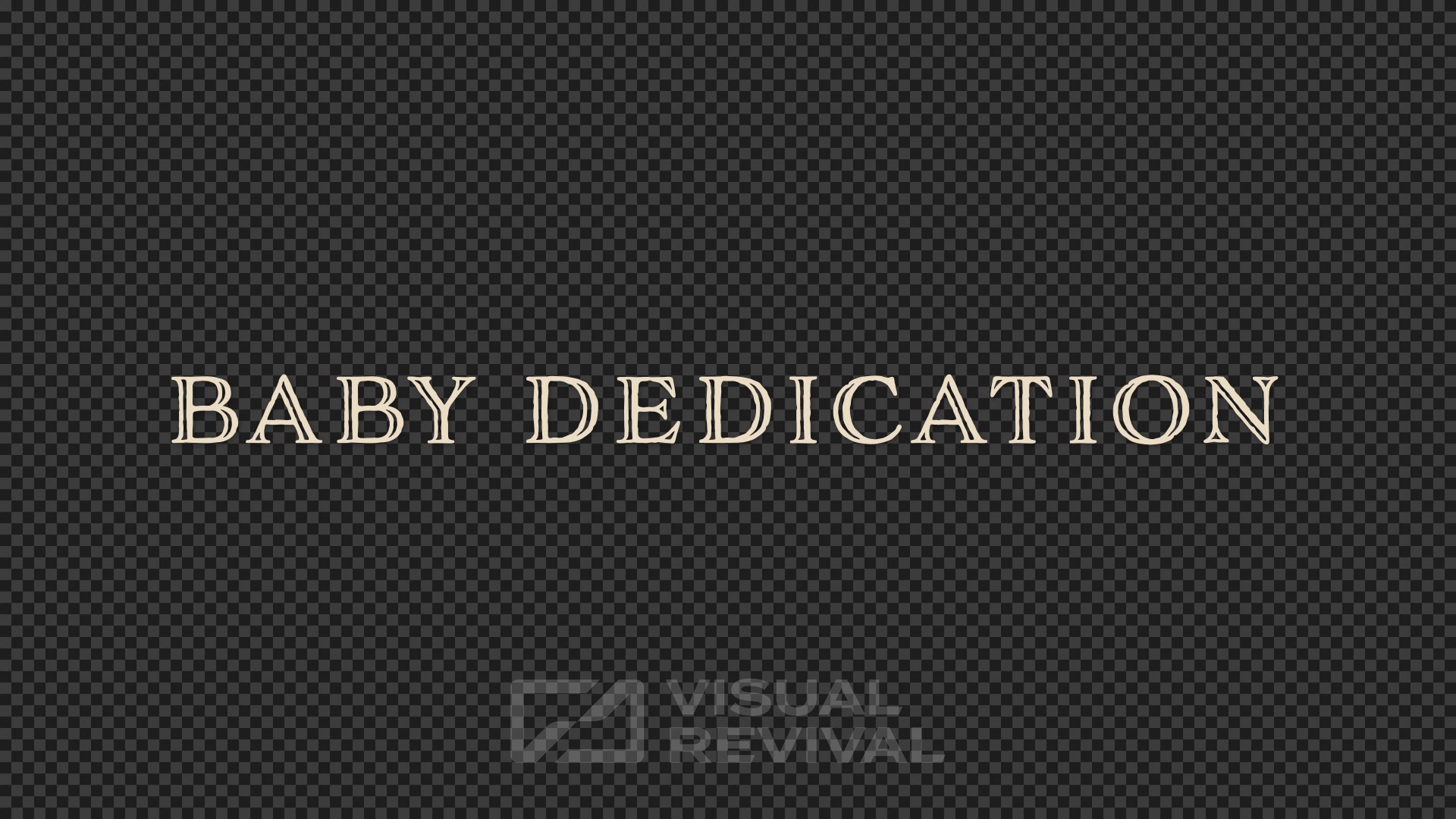 Golden Summits Title Overlay - Baby Dedication | Visual Revival
