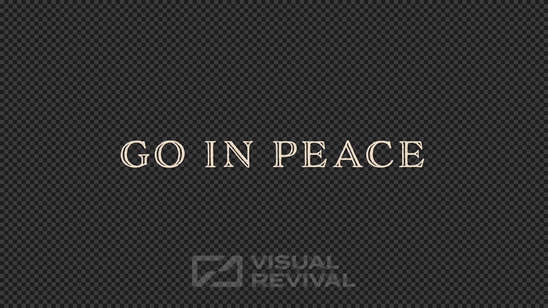 Golden Summits Title Overlay - Go In Peace | Visual Revival