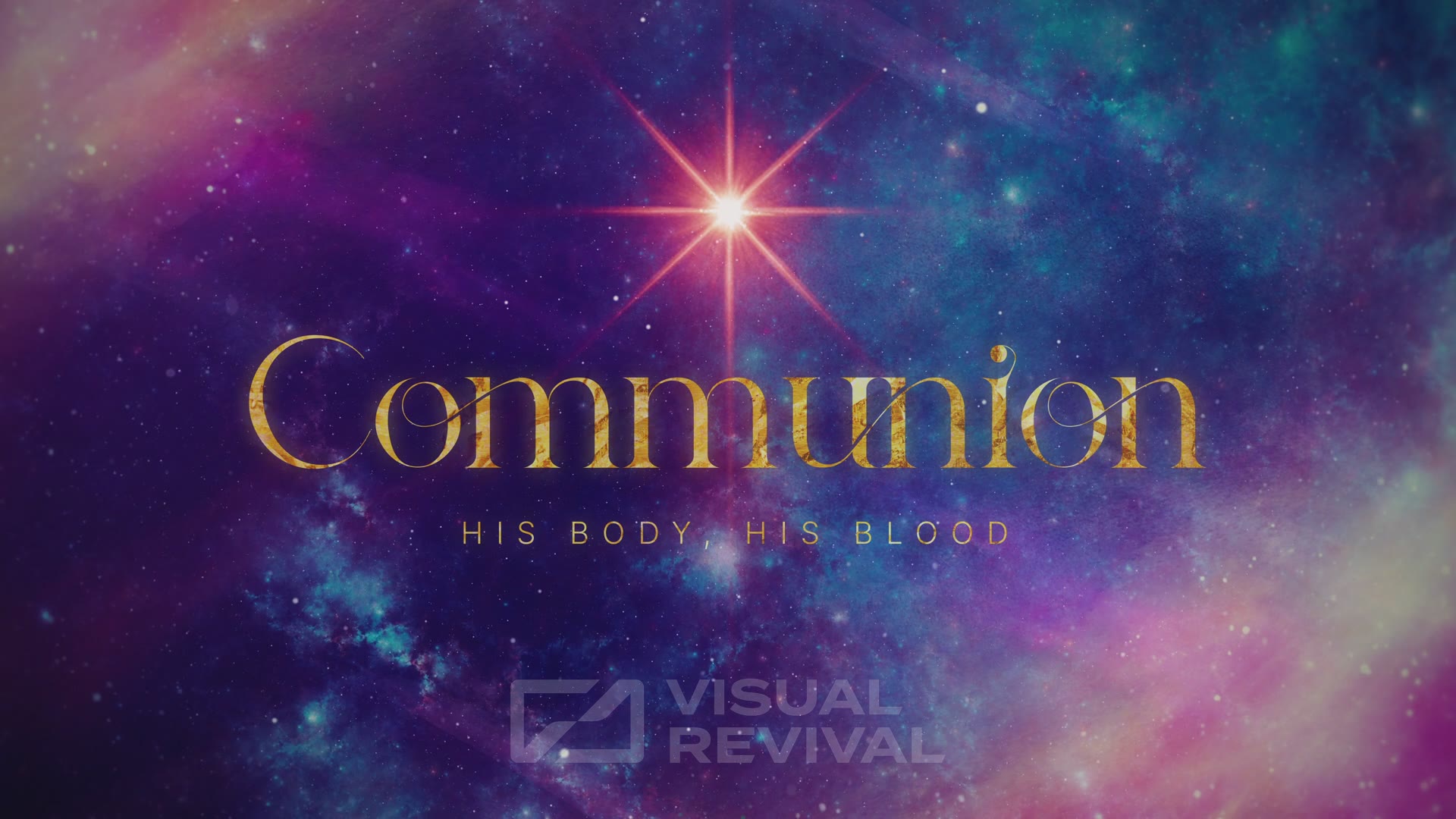 Incarnation Sky Title Slide - Communion | Visual Revival