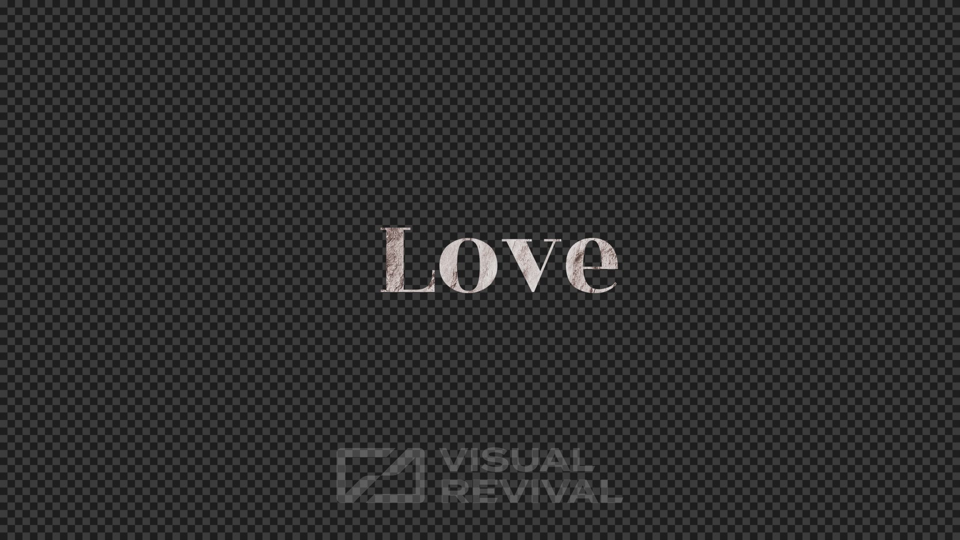 Nativity Glass Title Overlay - Love | Visual Revival