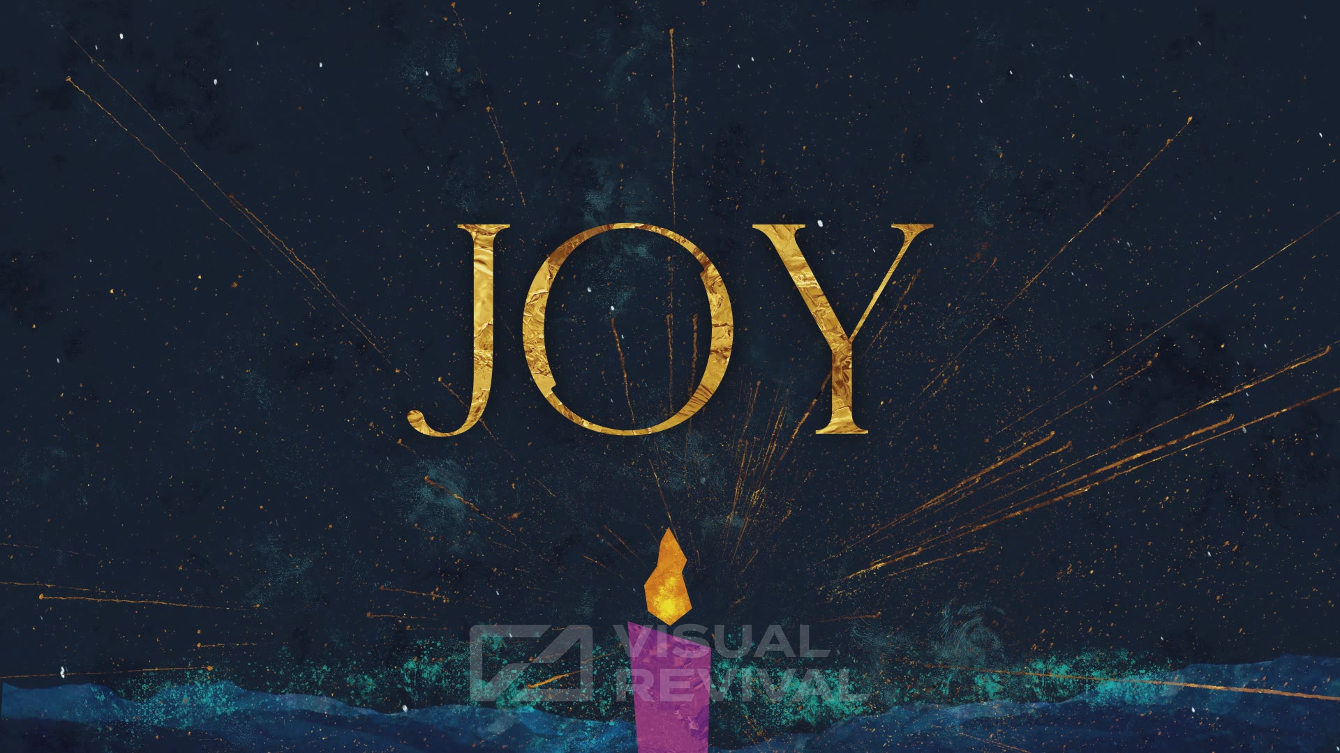 Silent Night Title Slide - Joy | Visual Revival