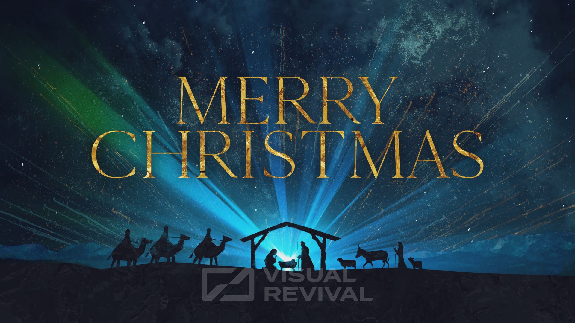 Silent Night Title Slide - Merry Christmas | Visual Revival