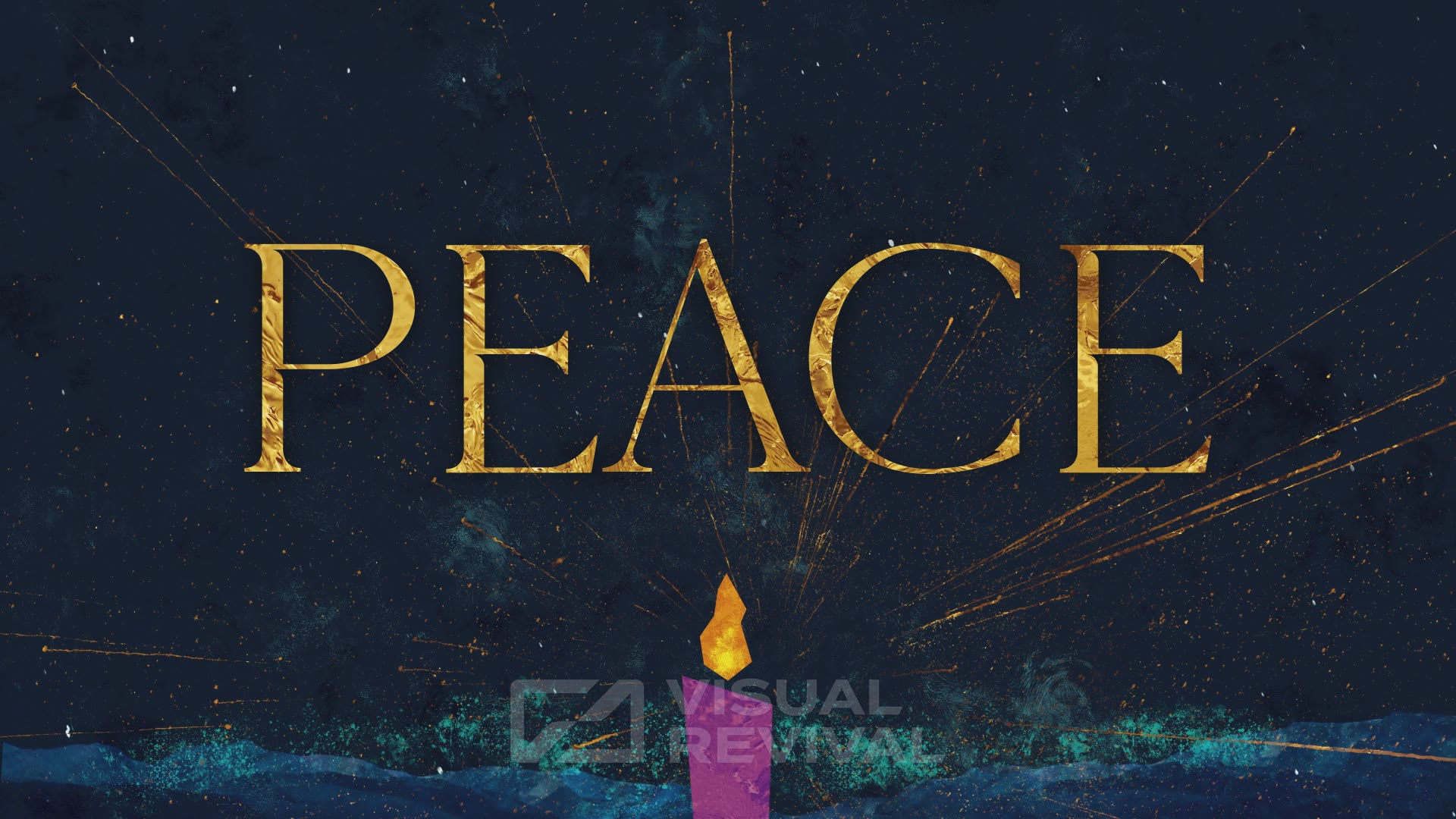 Silent Night Title Slide - Peace | Visual Revival