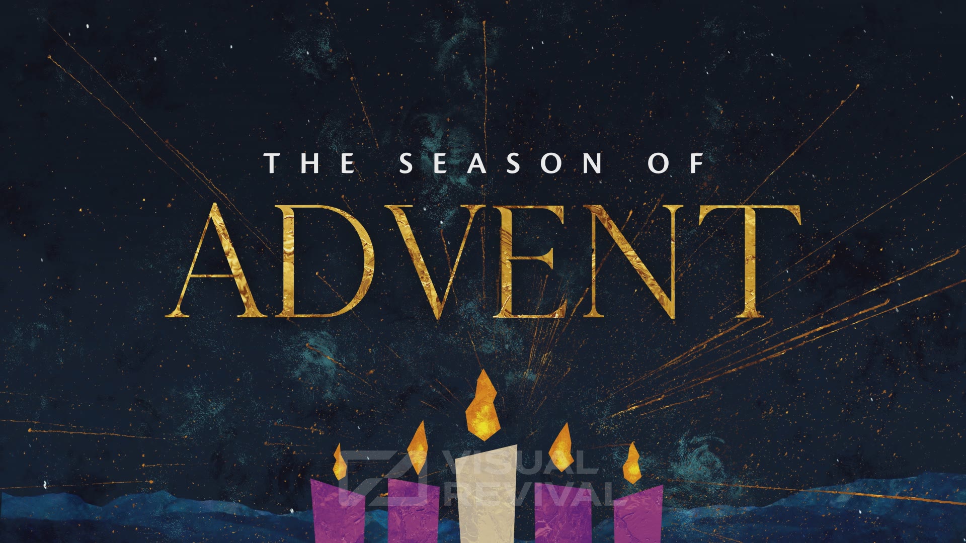Silent Night Title Slide - The Season Of Advent | Visual Revival