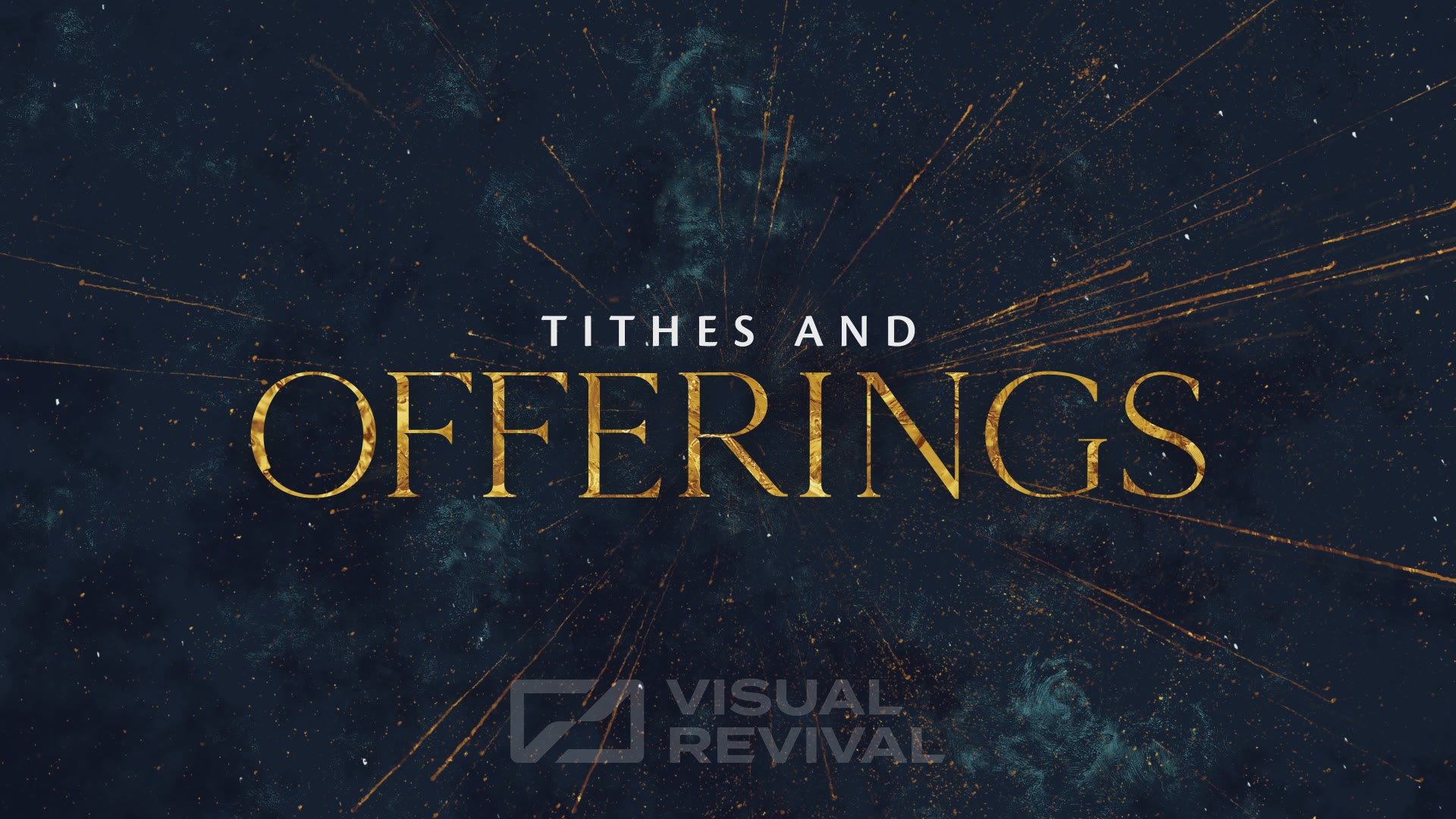 Silent Night Title Slide - Tithes & Offerings | Visual Revival
