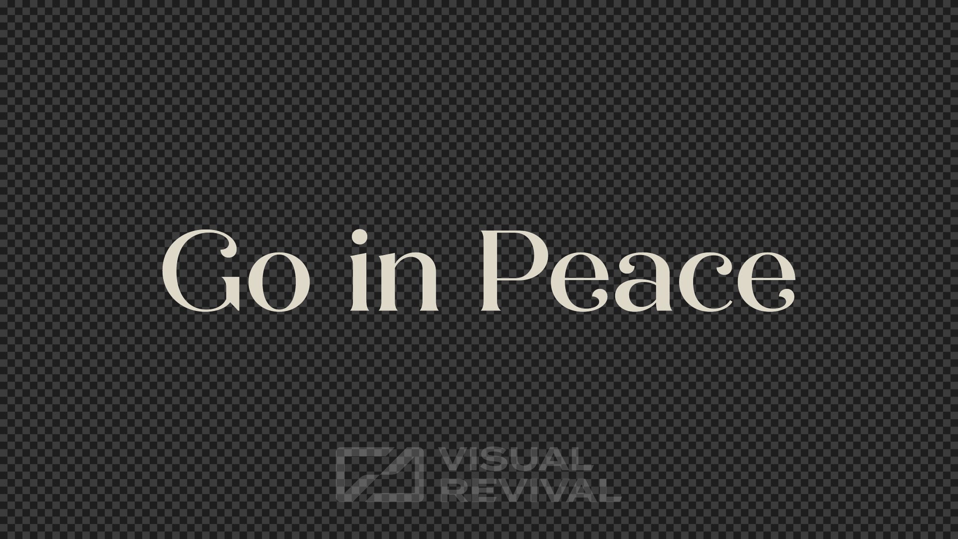 Star Of Wonder Title Overlay - Go In Peace | Visual Revival