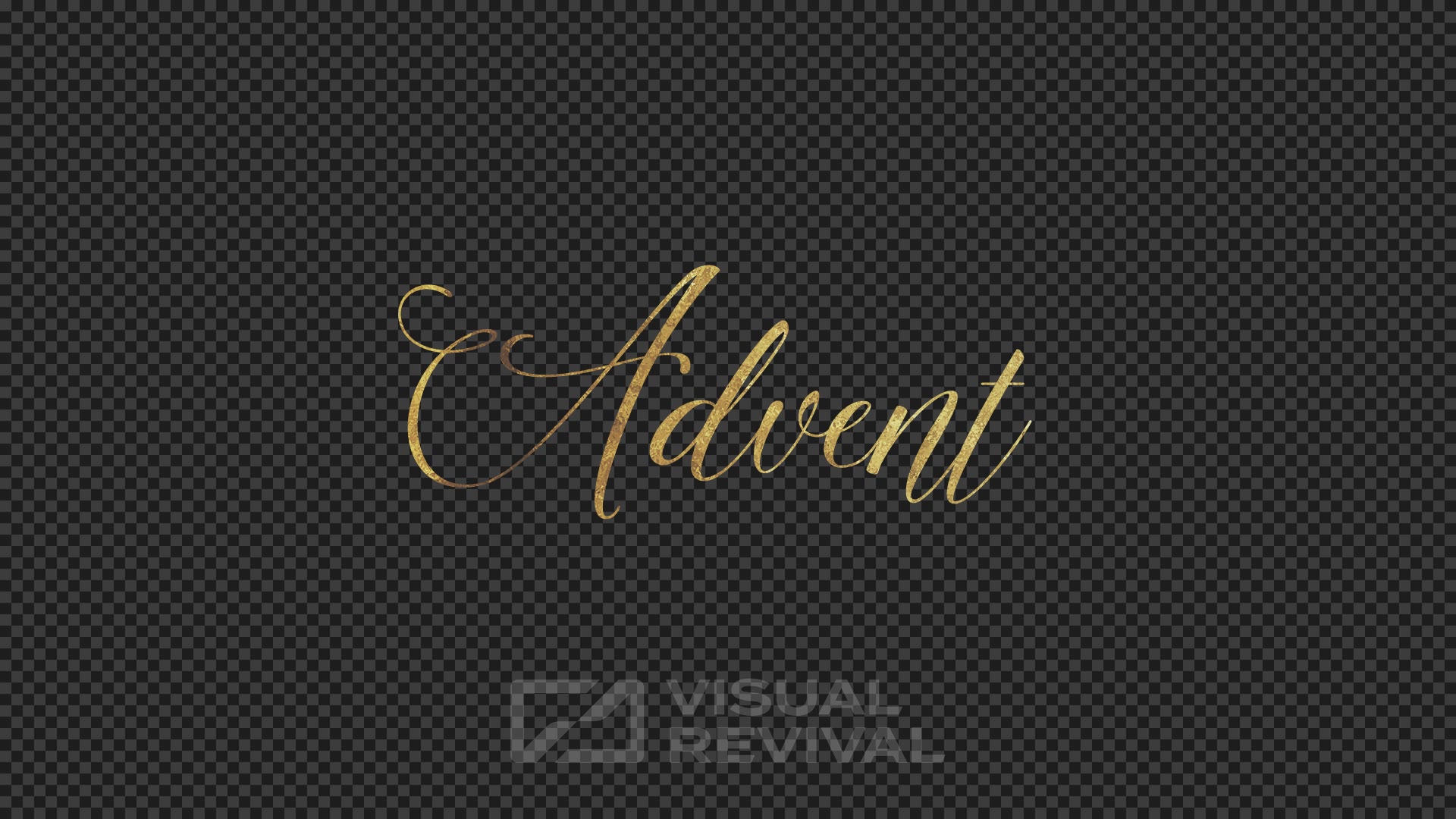 Silent Night Title Overlay - Advent | Visual Revival