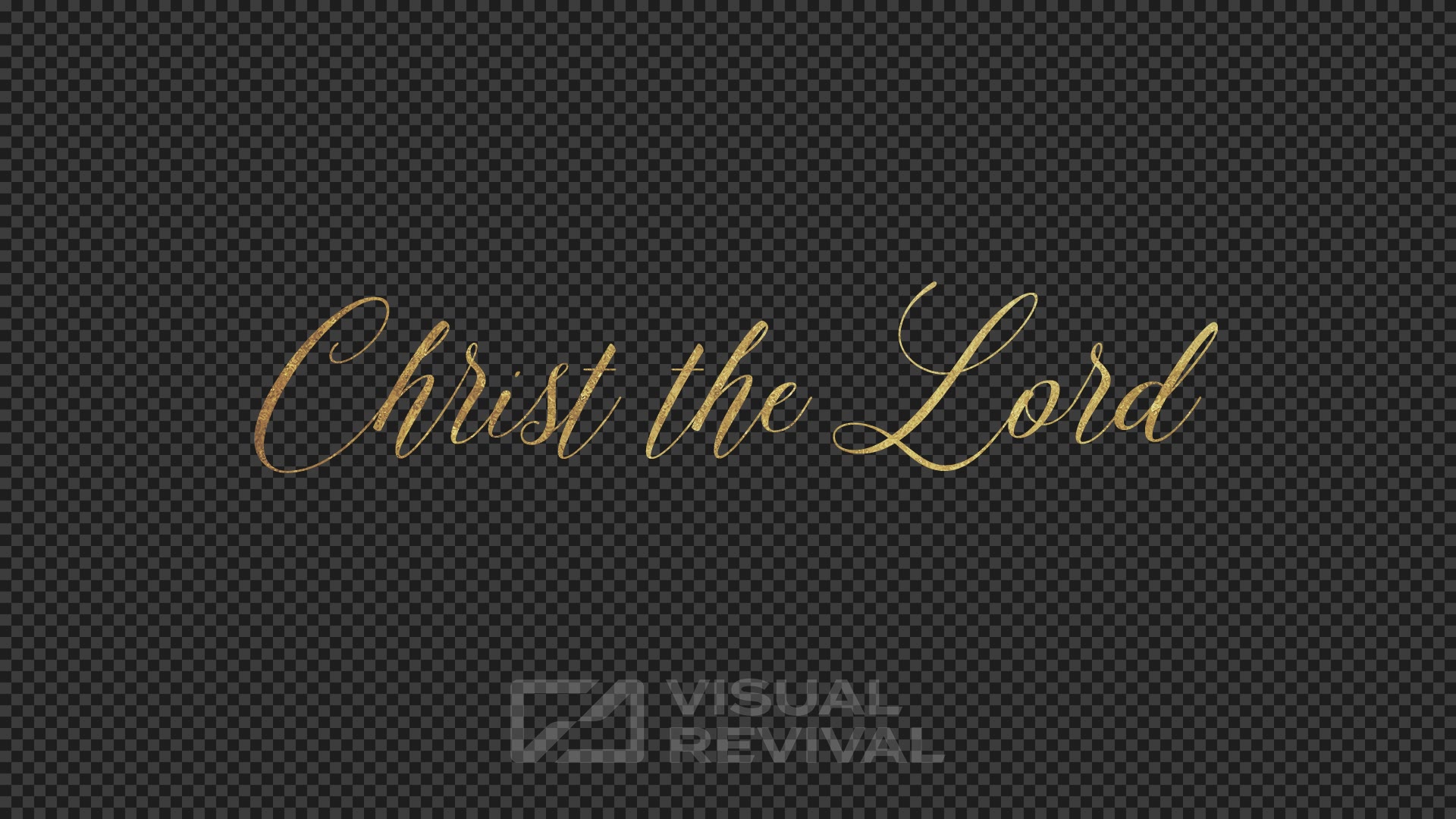 Silent Night Title Overlay - Chirst The Lord | Visual Revival