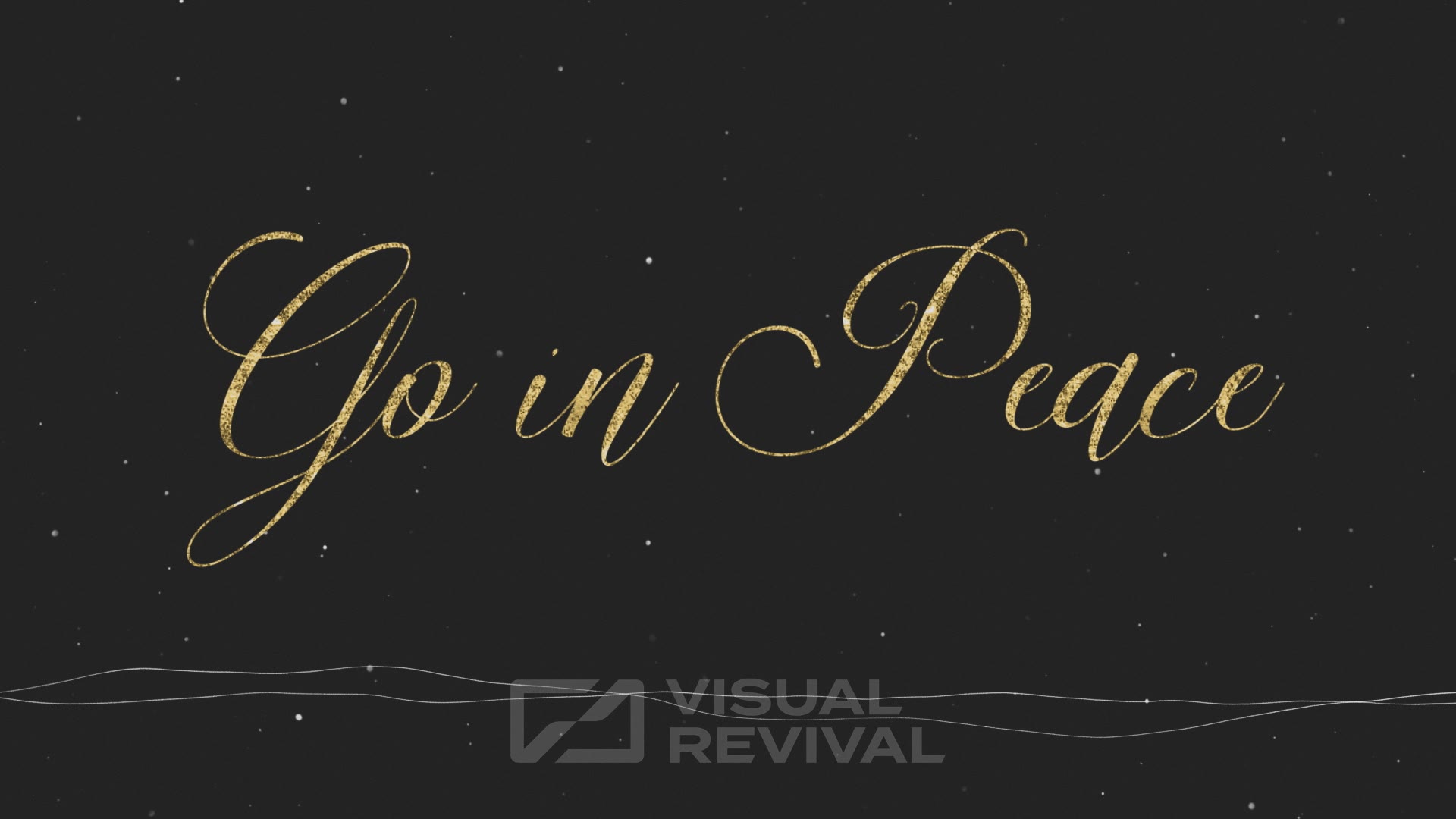Silent Night Title Slide - Go In Peace | Visual Revival