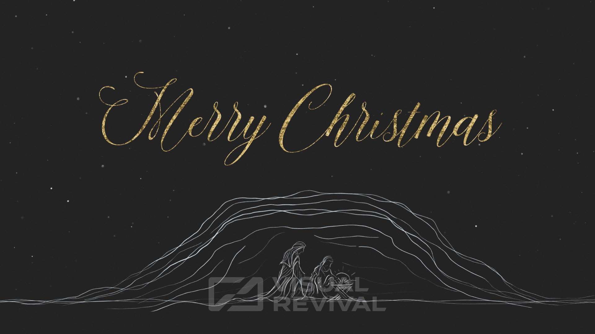 Silent Night Title Slide - Merry Christmas | Visual Revival