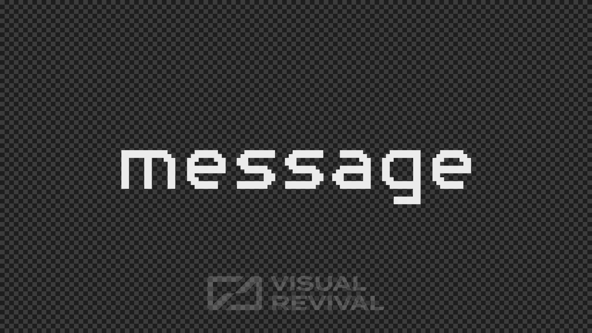 Christmas LED Title Overlay - Message | Visual Revival