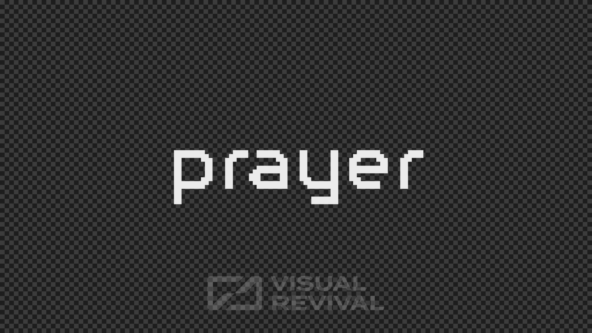 Christmas LED Title Overlay - Prayer | Visual Revival
