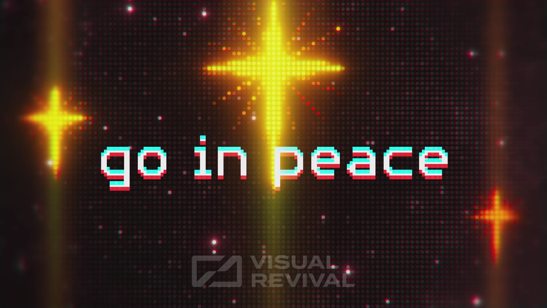 Christmas LED Title Slide - Go In Peace | Visual Revival