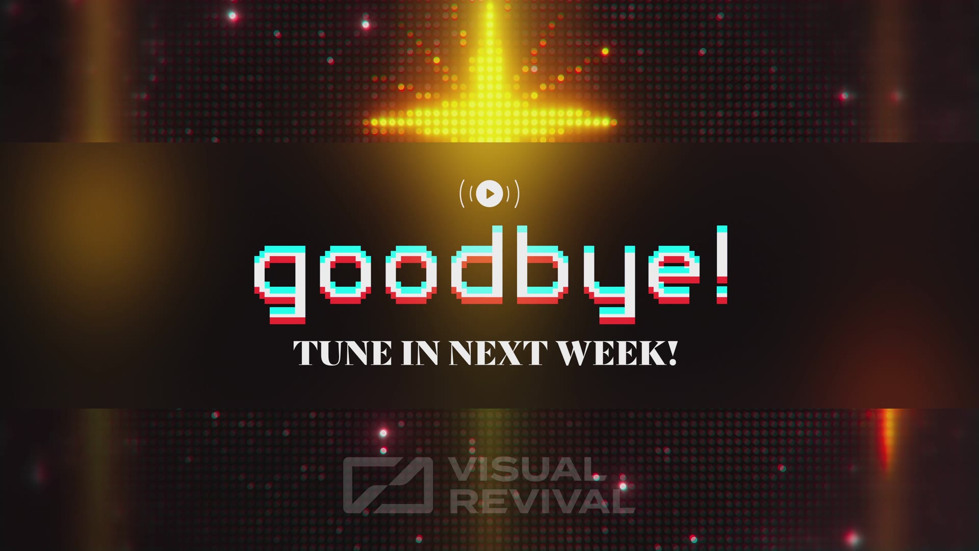 Christmas LED Title Slide - Goodbye | Visual Revival