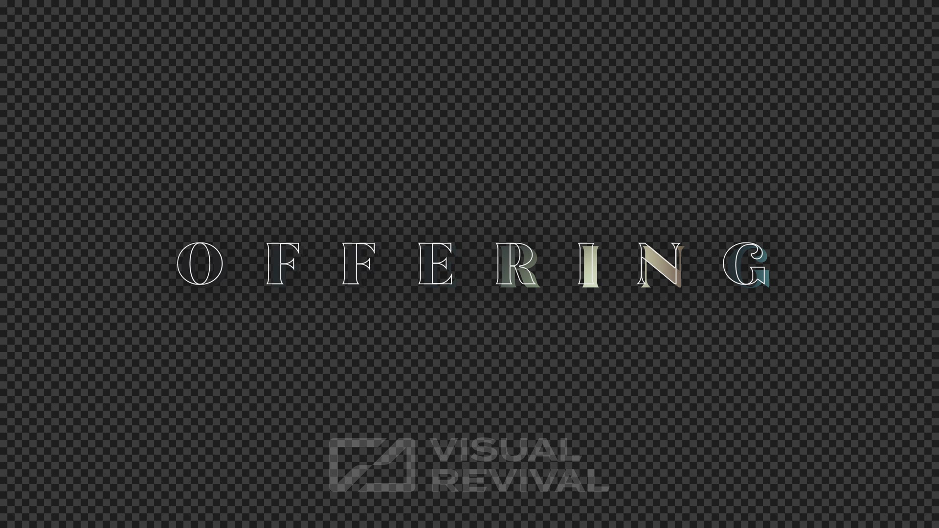Cathedral Glass Title Overlay - Offering | Visual Revival