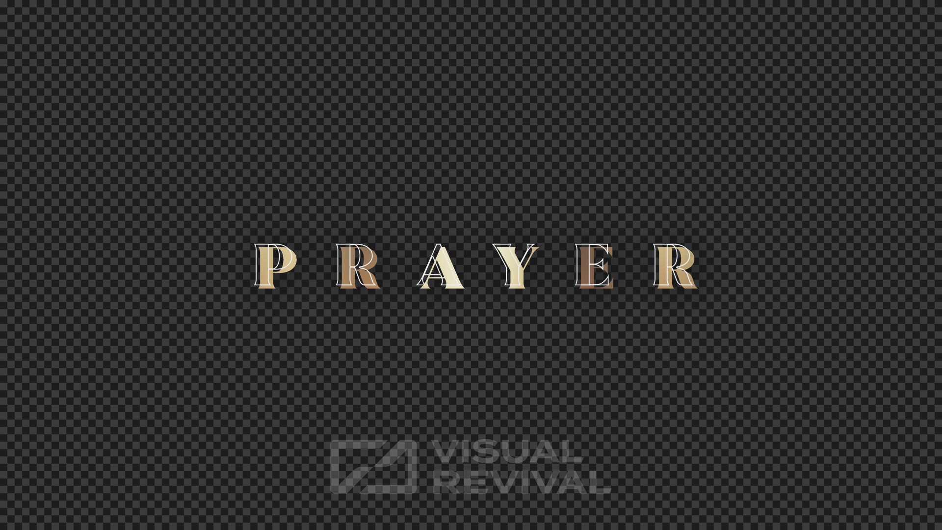 Cathedral Glass Title Overlay - Prayer | Visual Revival