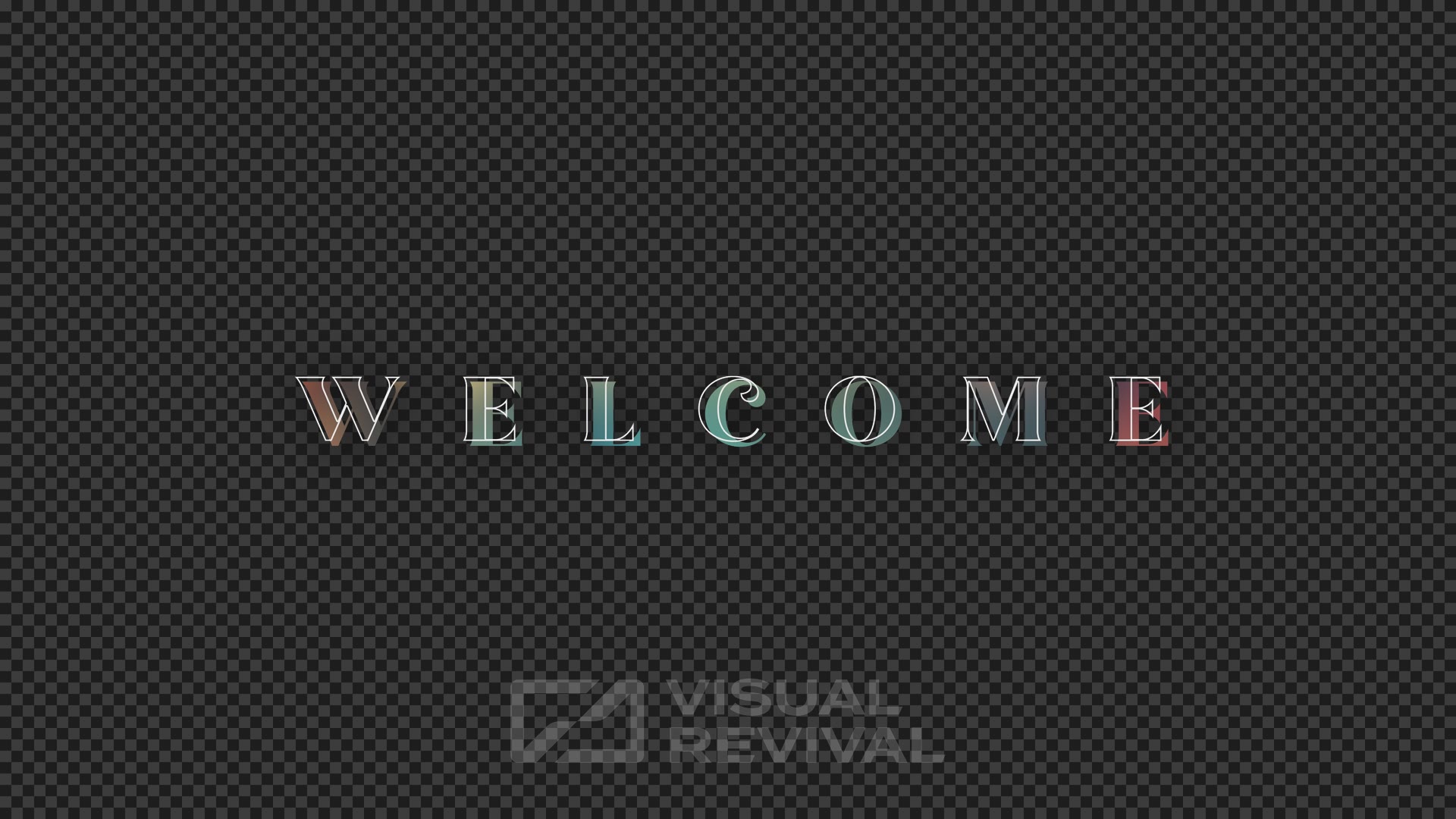 Cathedral Glass Title Overlay - Welcome | Visual Revival