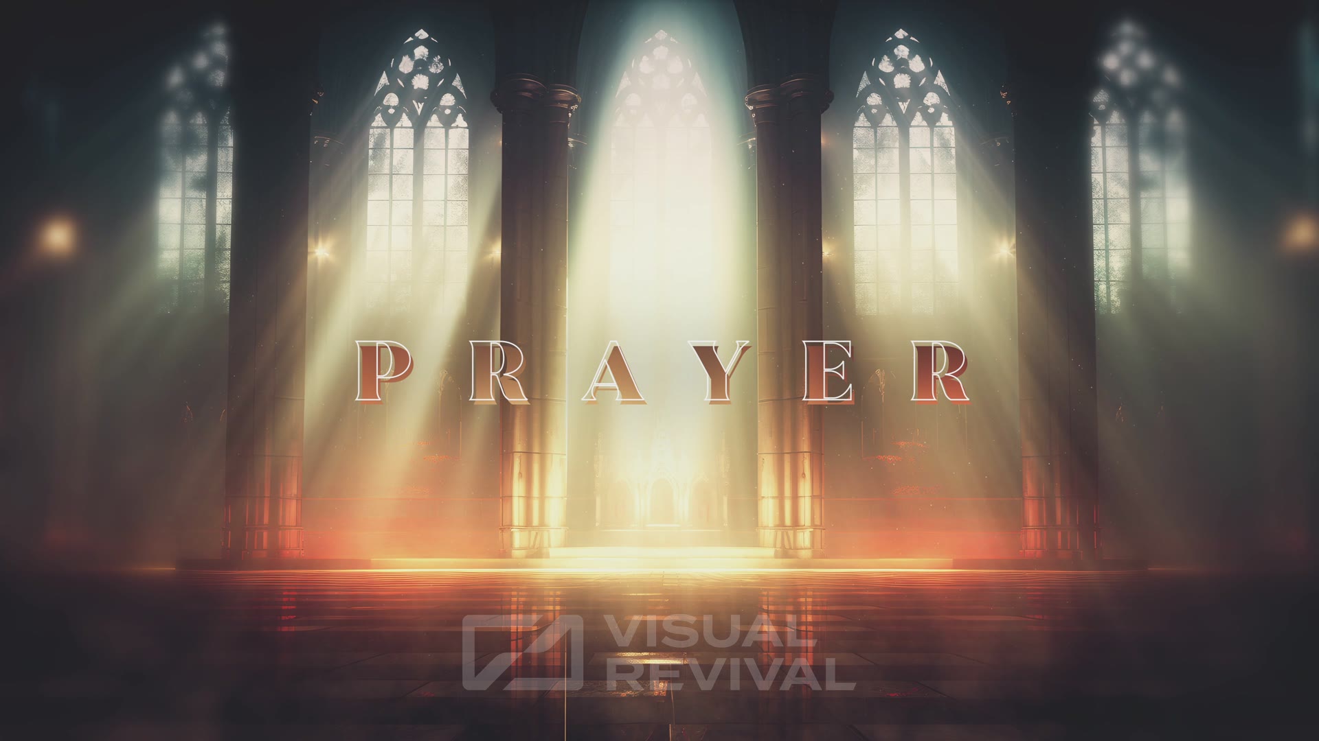 Cathedral Glass Title Slide - Prayer | Visual Revival