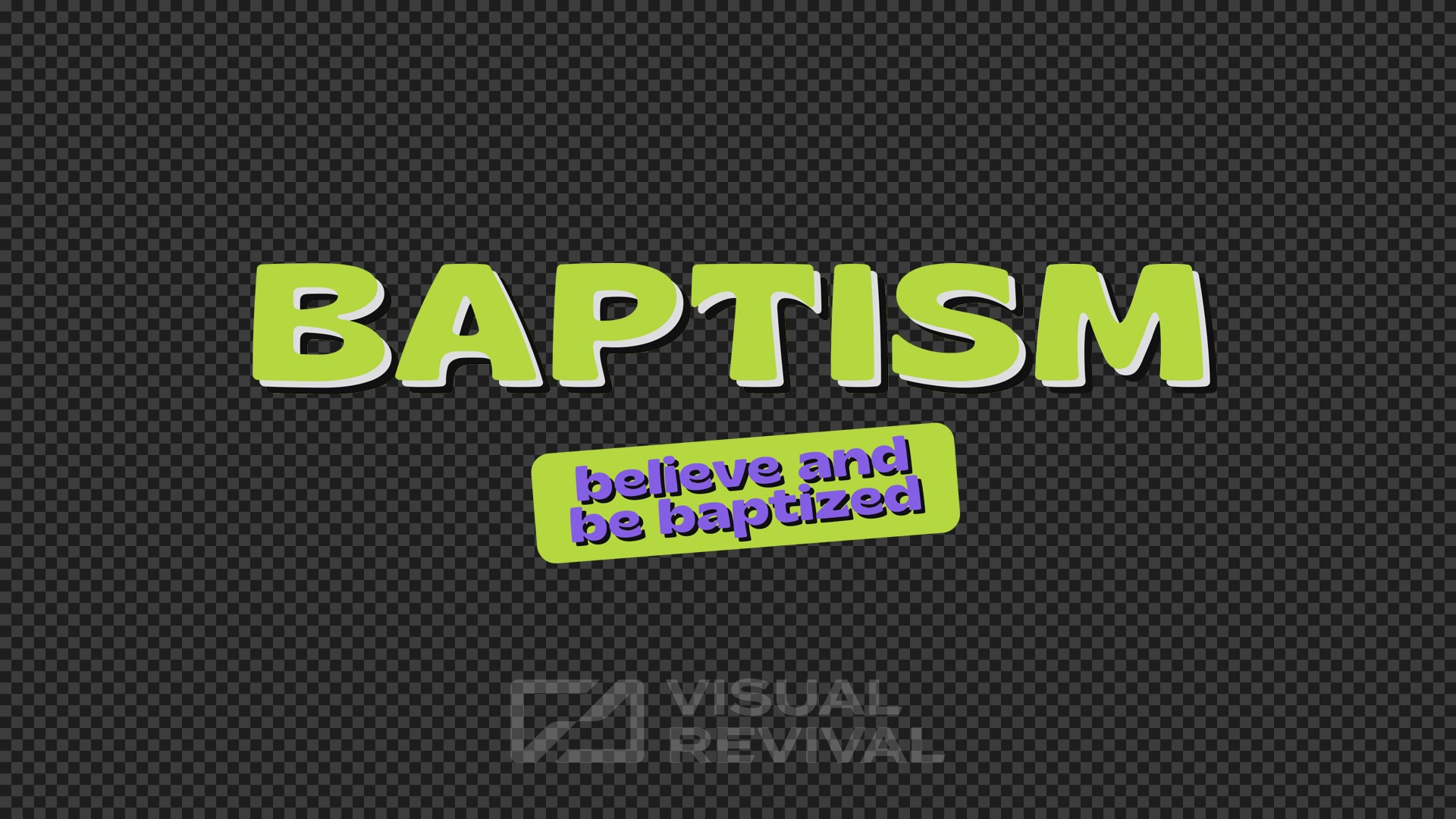 Summer Tiles Title Overlay - Baptism | Visual Revival