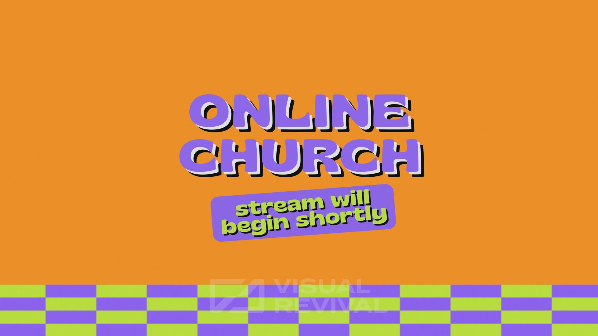 Summer Tiles Title Slide - Online Church | Visual Revival