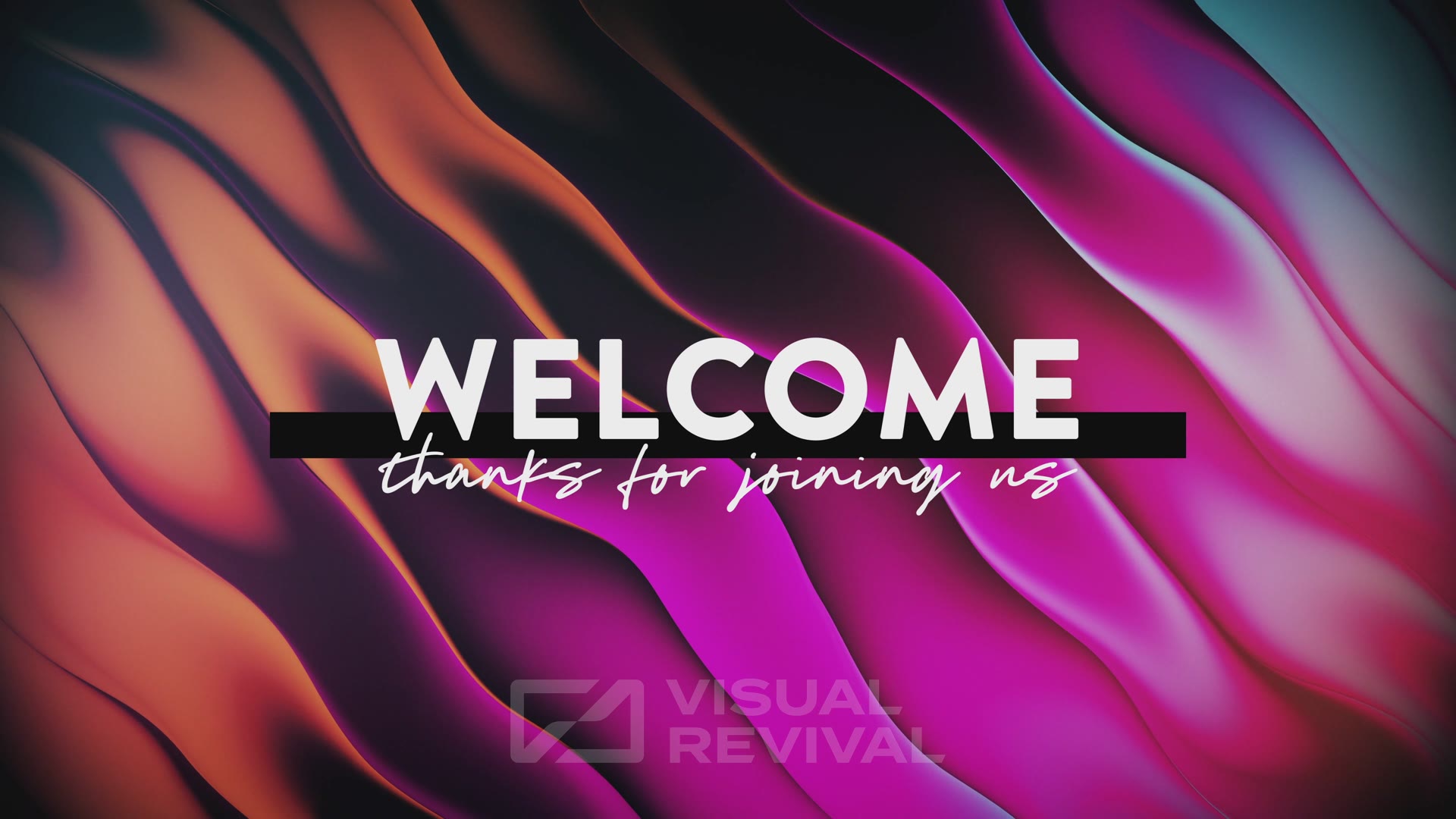 Radiant Flow Title Slide - Welcome 01 | Visual Revival