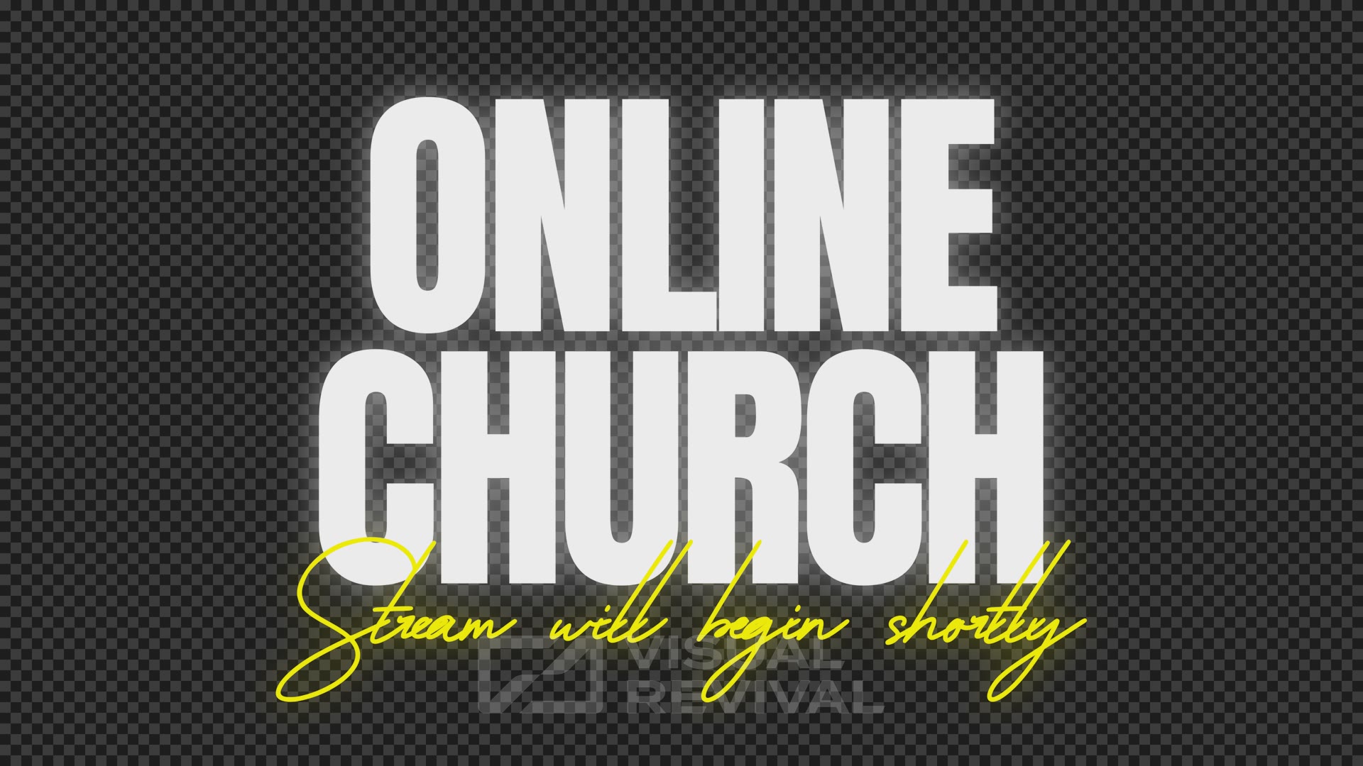 RGB Lights Title Overlay - Online Church | Visual Revival