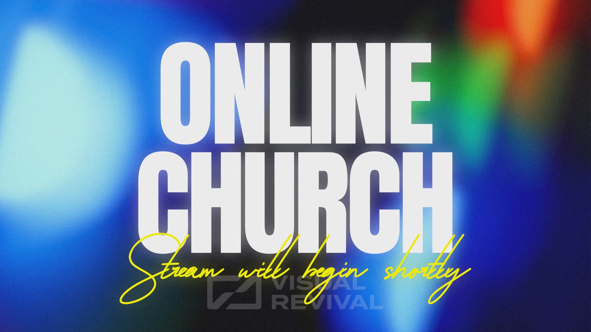 RGB Lights Title Slide - Online Church | Visual Revival
