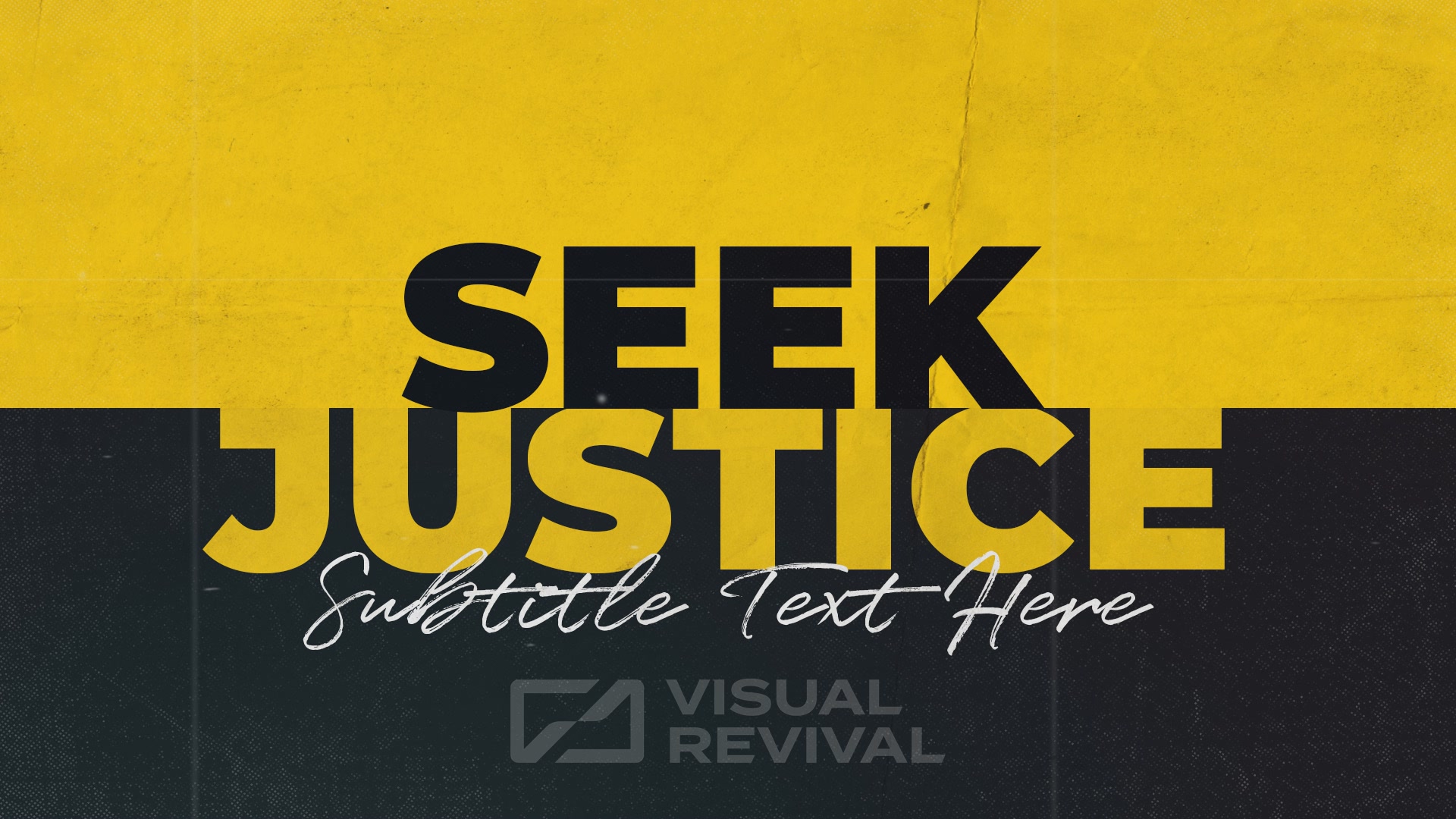 Seek Justice Sermon Title | Visual Revival