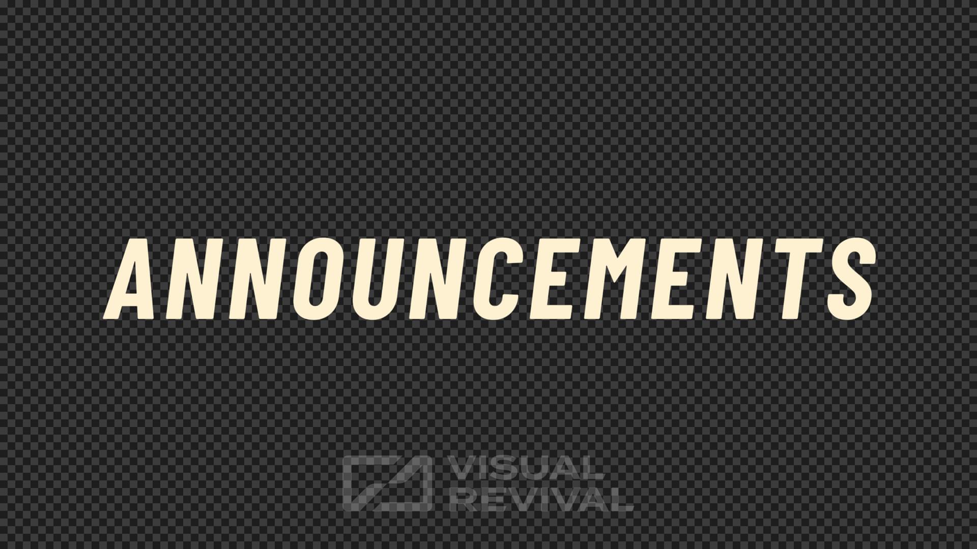 Soft Bokeh Title Overlay - Announcements | Visual Revival