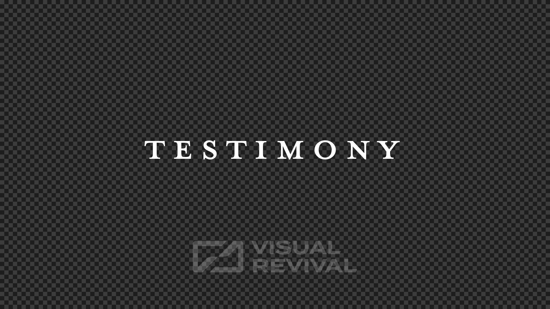 Dawn Of Glory Title Overlay - Testimony | Visual Revival