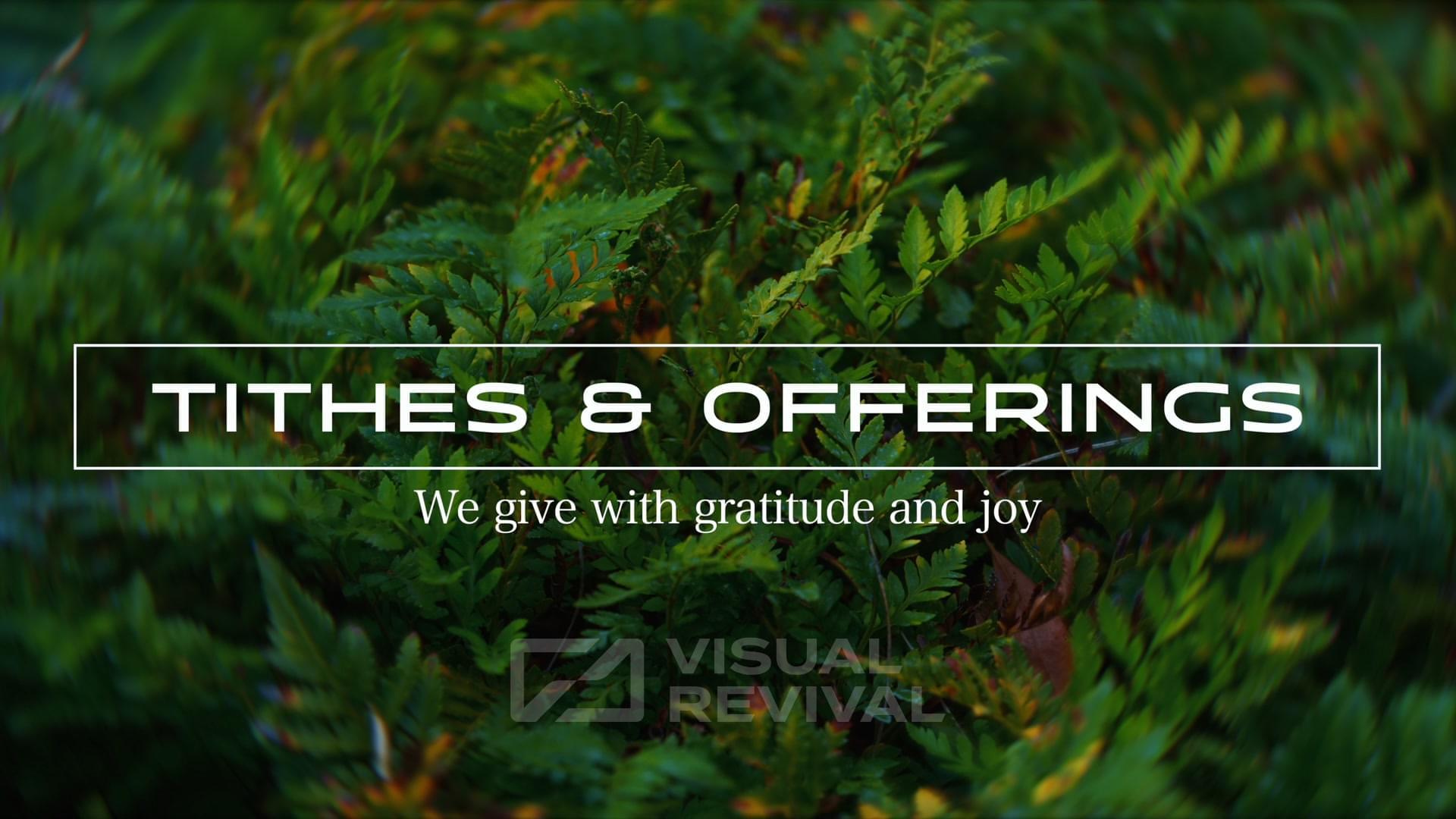 Spring's Embrace Title Slide - Tithes And Offerings | Visual Revival