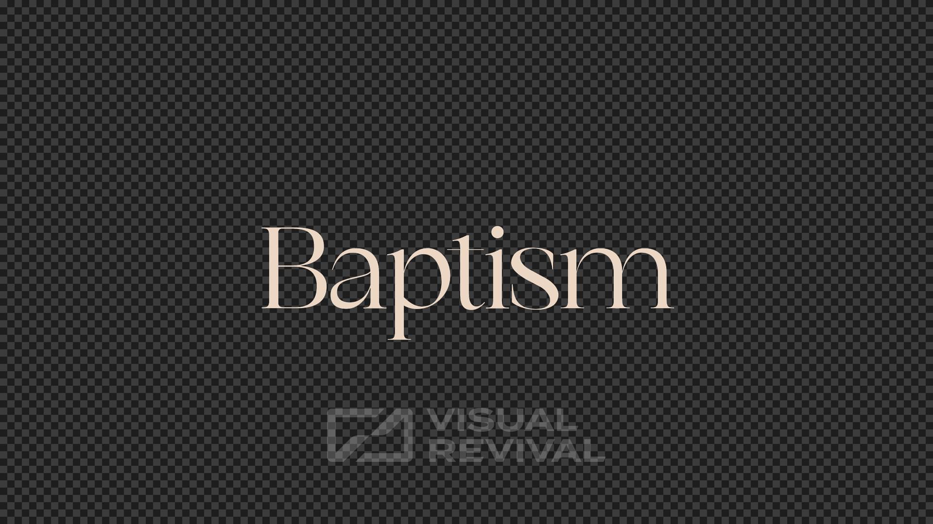 Bread And Cup Title Overlay - Baptism | Visual Revival